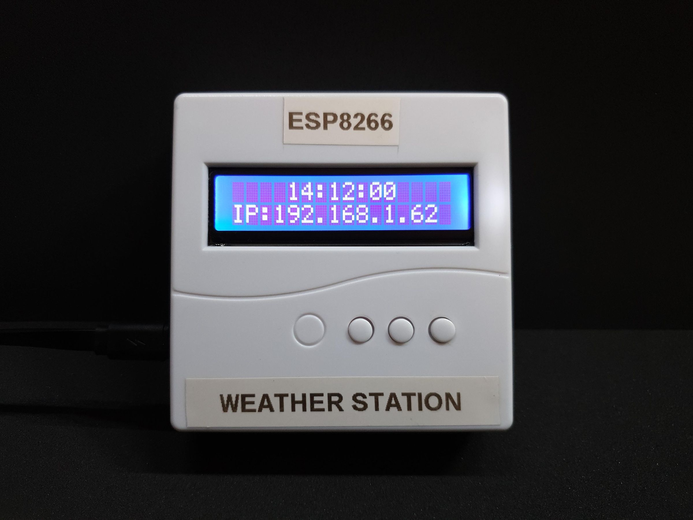 ESP8266 Weather Station Clock : 4 Steps - Instructables