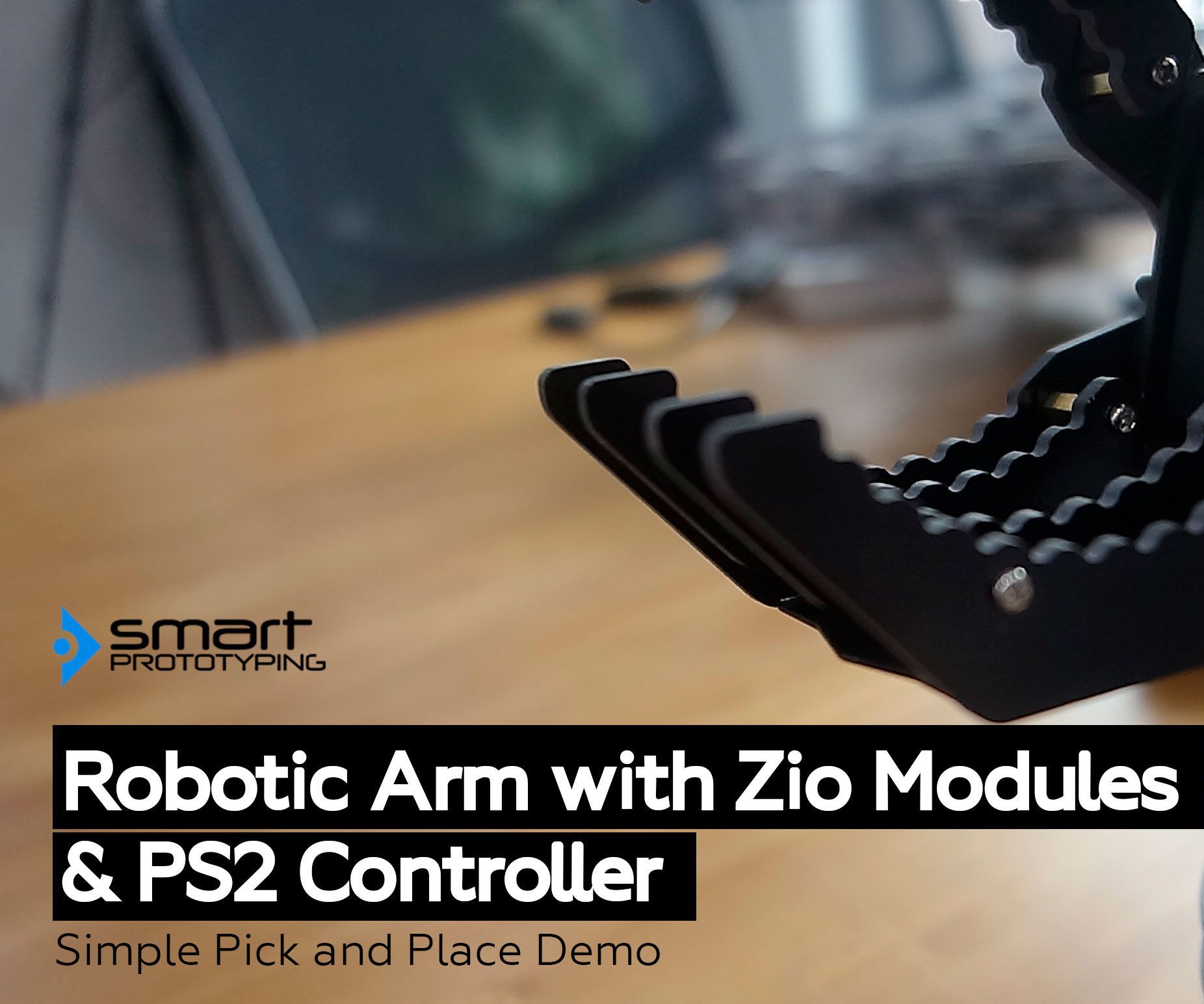 control robotic arm with zio using ps2 controller DIY Project - Step-by ...
