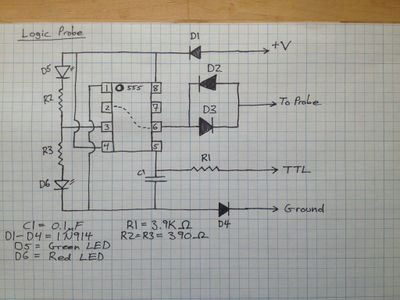 Build Your Own Logic Probe on the Cheap Using a 555 Timer! : 5 Steps (with Pictures) - Instructables