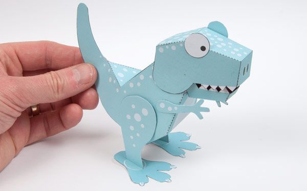 3d paper toy kit T-Rex dinosaur My Paper Dino Toys & Games Toys etna.com.pe