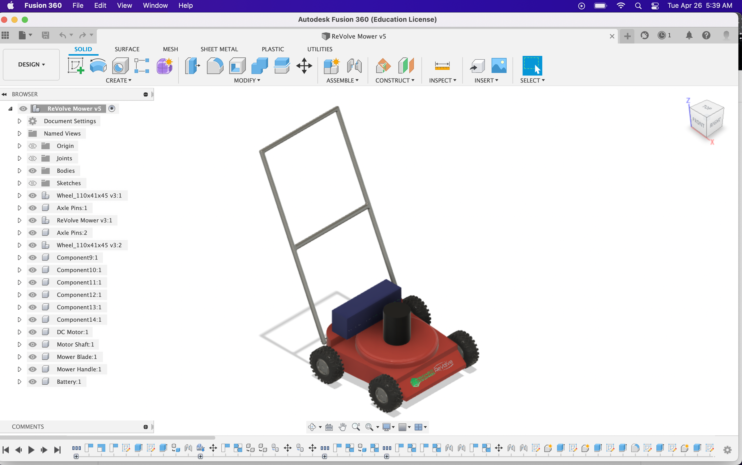 The Revolve Electric Lawn Mower - Made From Recycled Components! : 12 ...