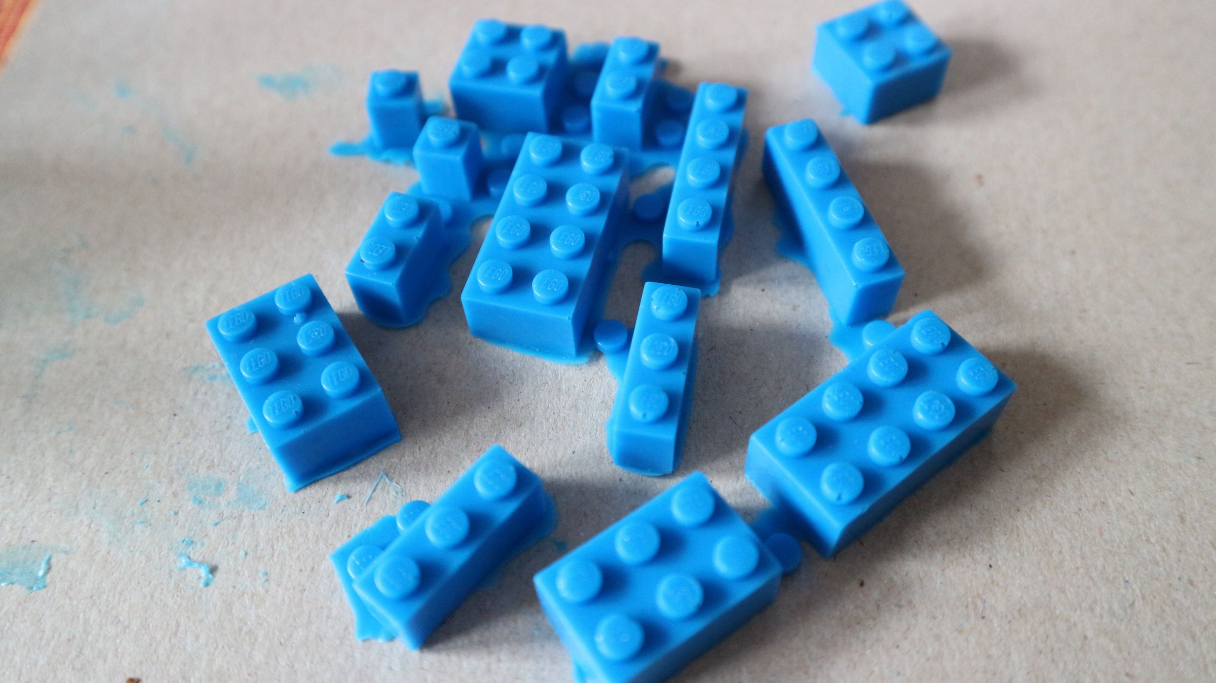 How to Make a Mould From Lego Out of Silicone & Make Bricks Out of ...