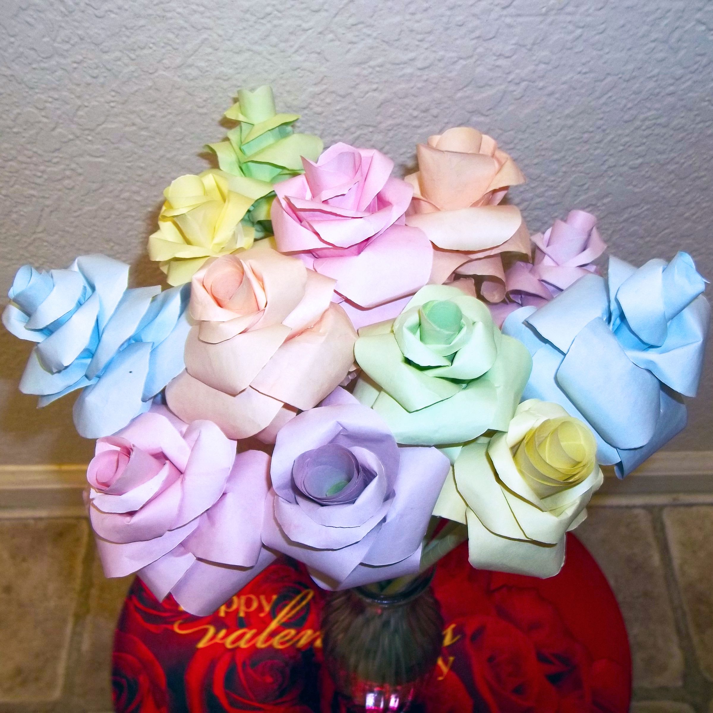 Easy Paper Roses : 4 Steps - Instructables