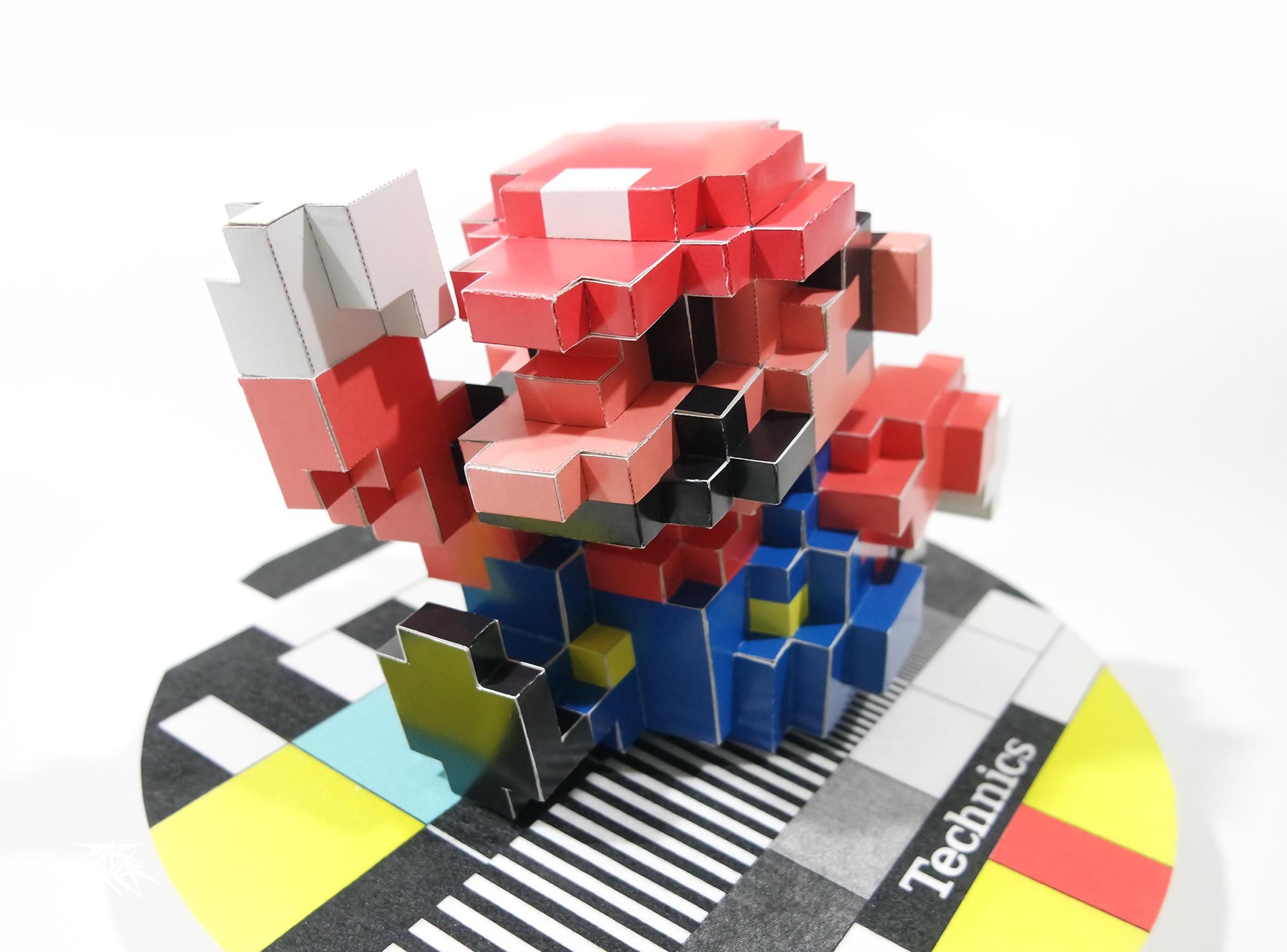 Mario 8 Bit 3d Pixel Paper Art : 15 Steps (with Pictures) - Instructables