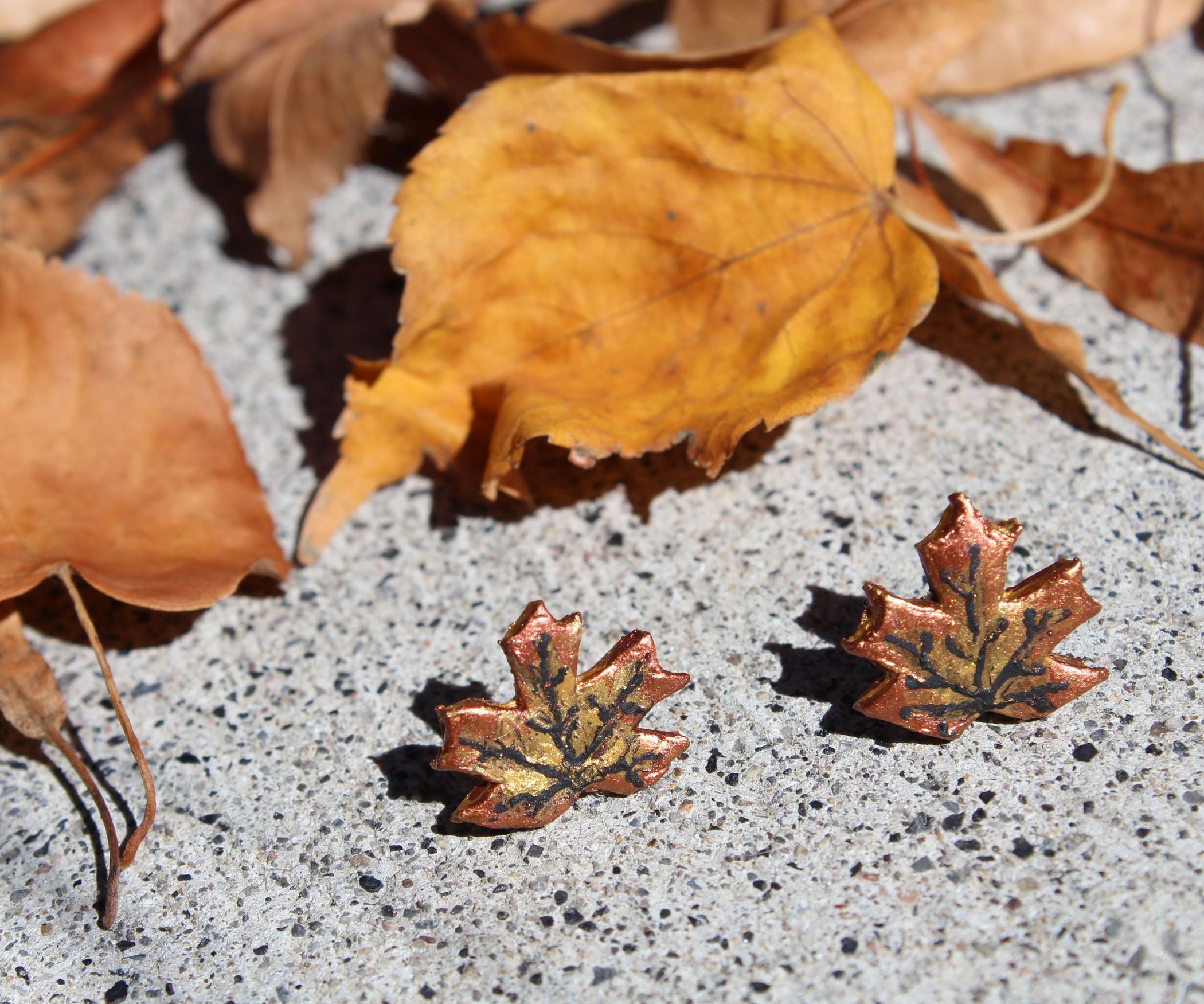 Polymer Clay Maple Leaf Earrings : 4 Steps (with Pictures) - Instructables