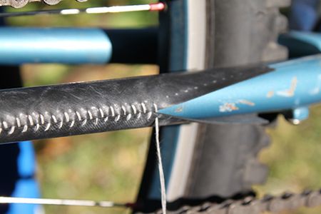 Sewn Bike Innertube Chainstay Protector : 7 Steps (with Pictures ...