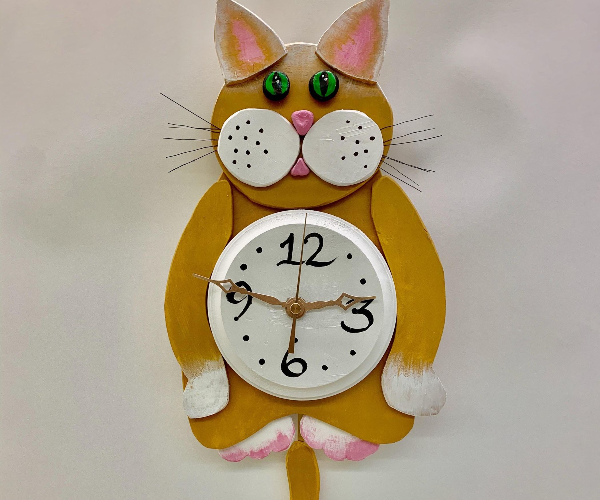 Cat Clock W/fish : 8 Steps (with Pictures) - Instructables