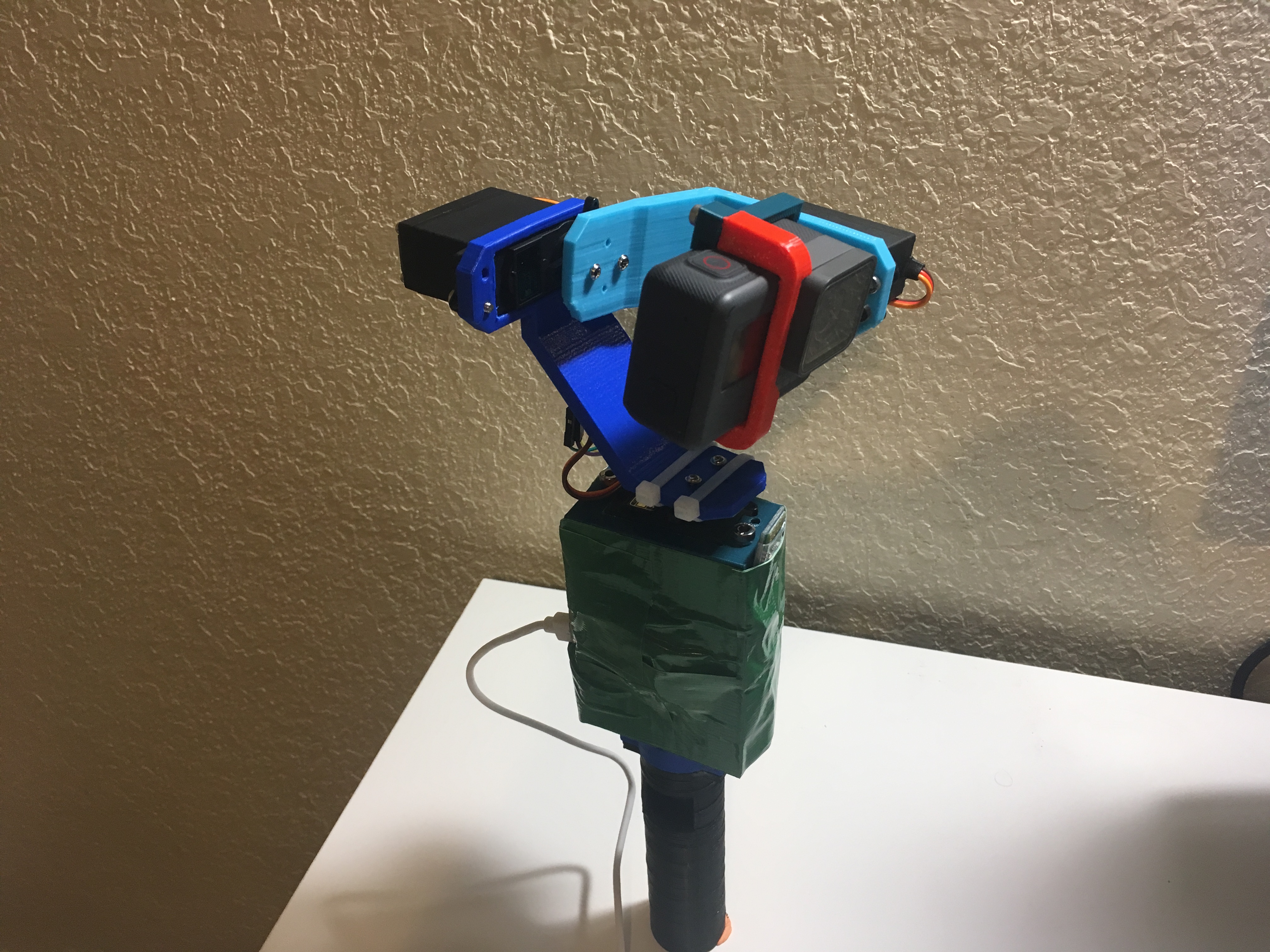 Roll and Pitch Axis Gimbal for GoPro Using Arduino - Servo and MPU6050 ...