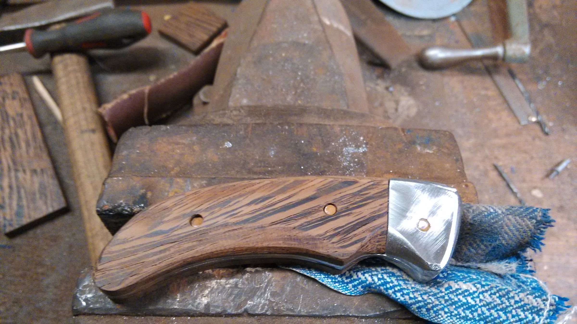 DIY Folding Knife With Button Lock : 11 Steps (with Pictures ...