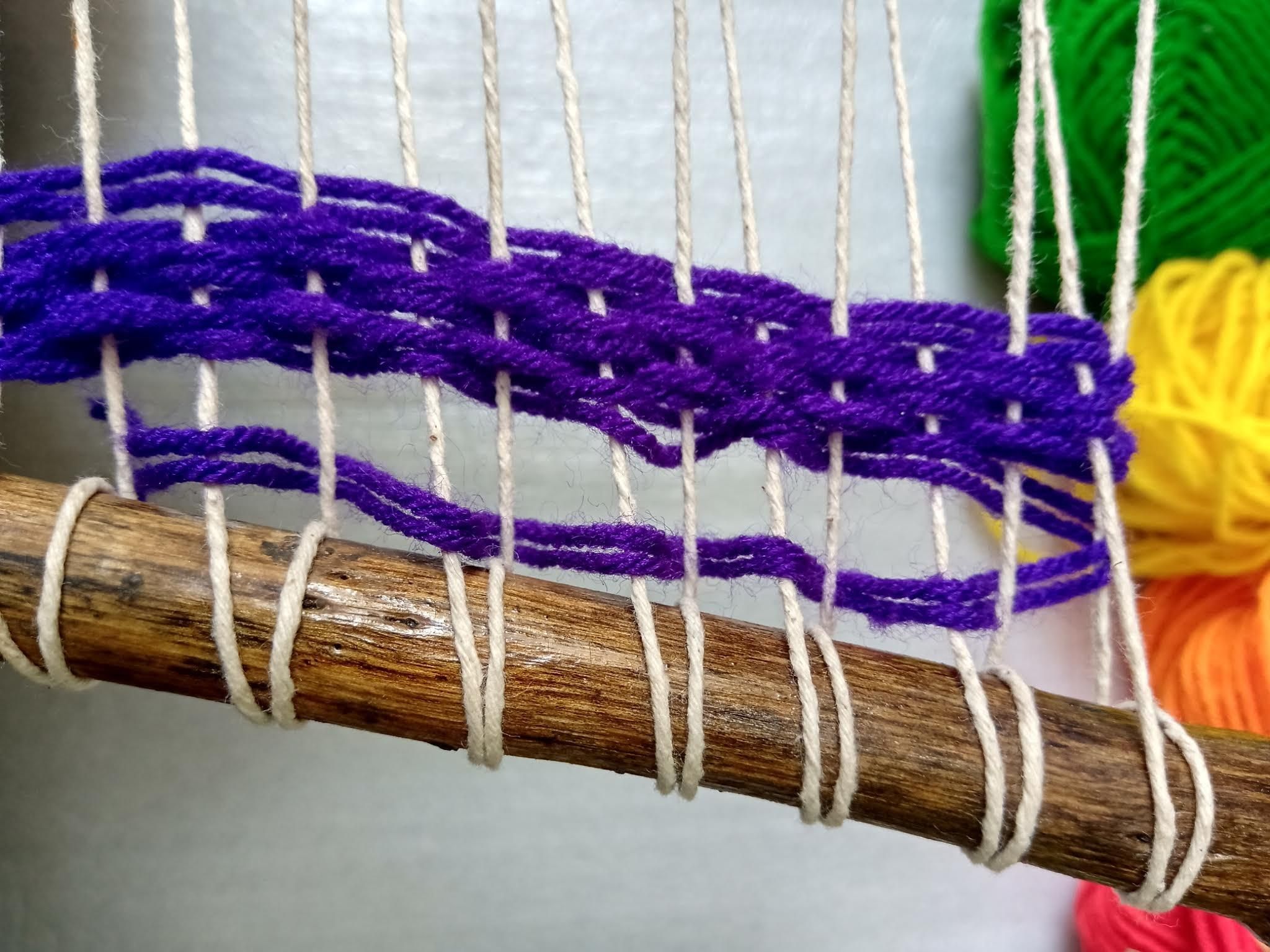 Wood & Yarn (Full & Partial Branch Weaving, Tiny Birds) - Home Decor ...