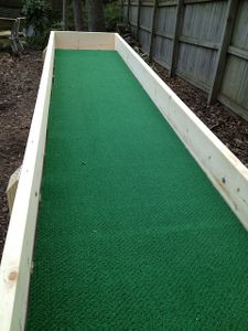 Outdoor Carpet Ball Table ( Also Called Gutter Ball ) : 8 Steps ...