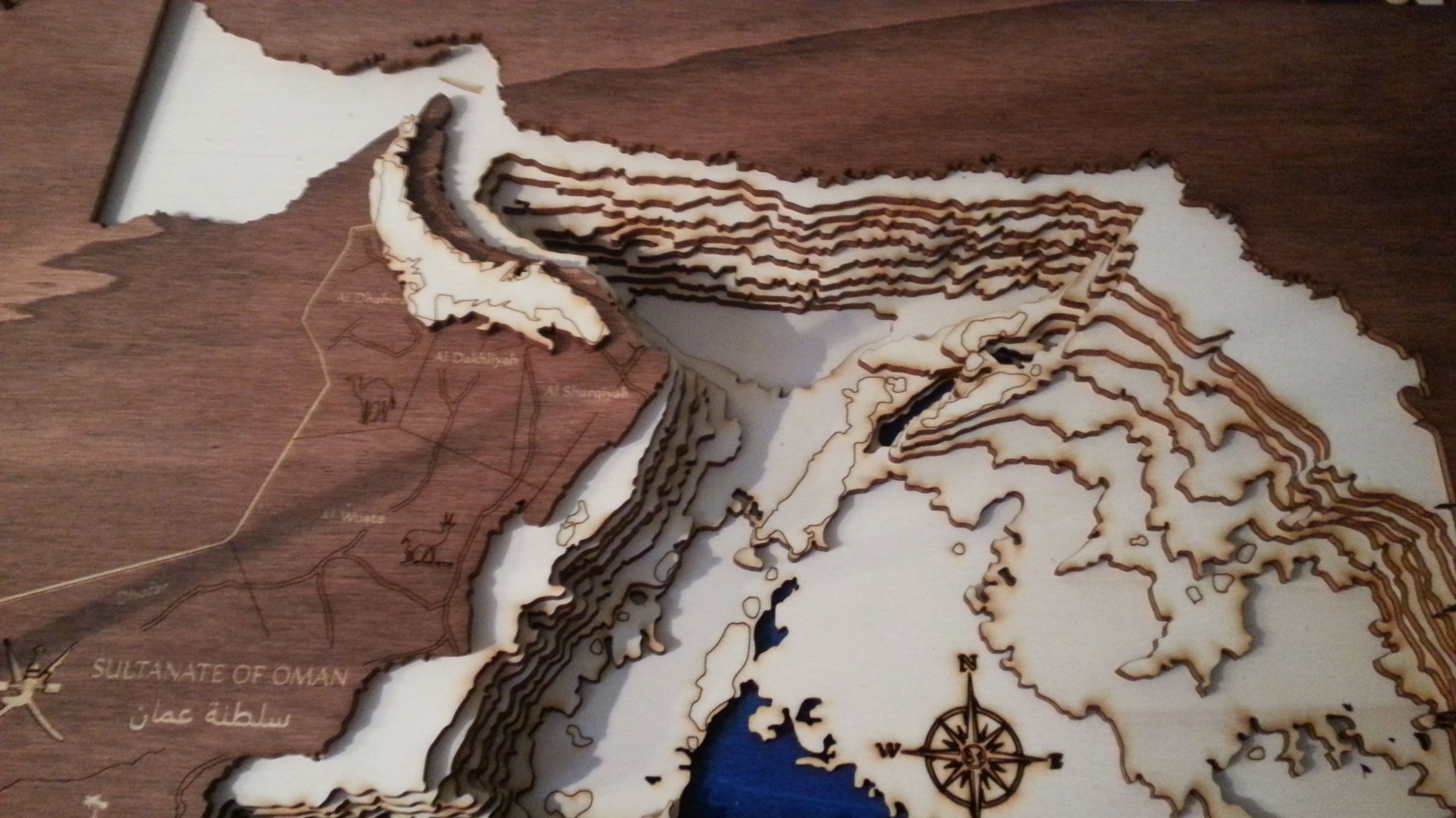 Lasercut Bathymetric Map of Arabian Sea : 8 Steps (with Pictures ...