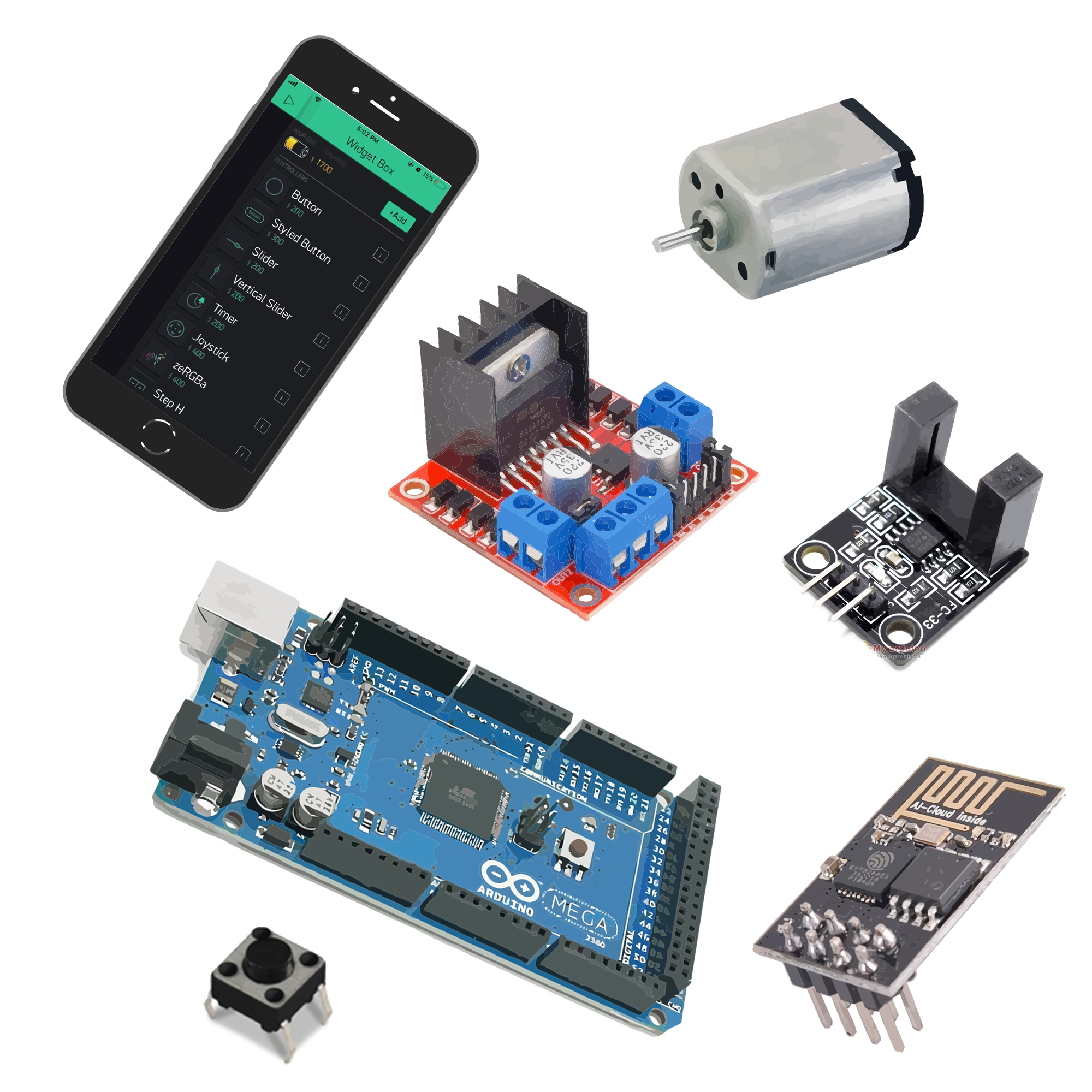 Arduino Tutorial - Blynk Motor Speed Control ESP8266 : 3 Steps ...