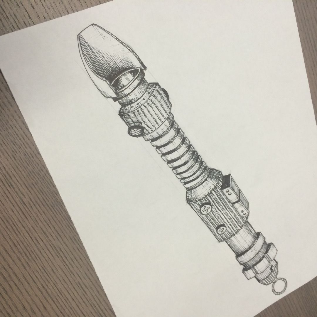 Draw a 3D Lightsaber - Tips and Techniques to Creat a 3D Realistic ...