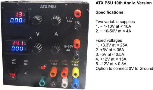 ATX Based Lab Power Supply - 10th Year Anniversary Edition : 5 Steps ...