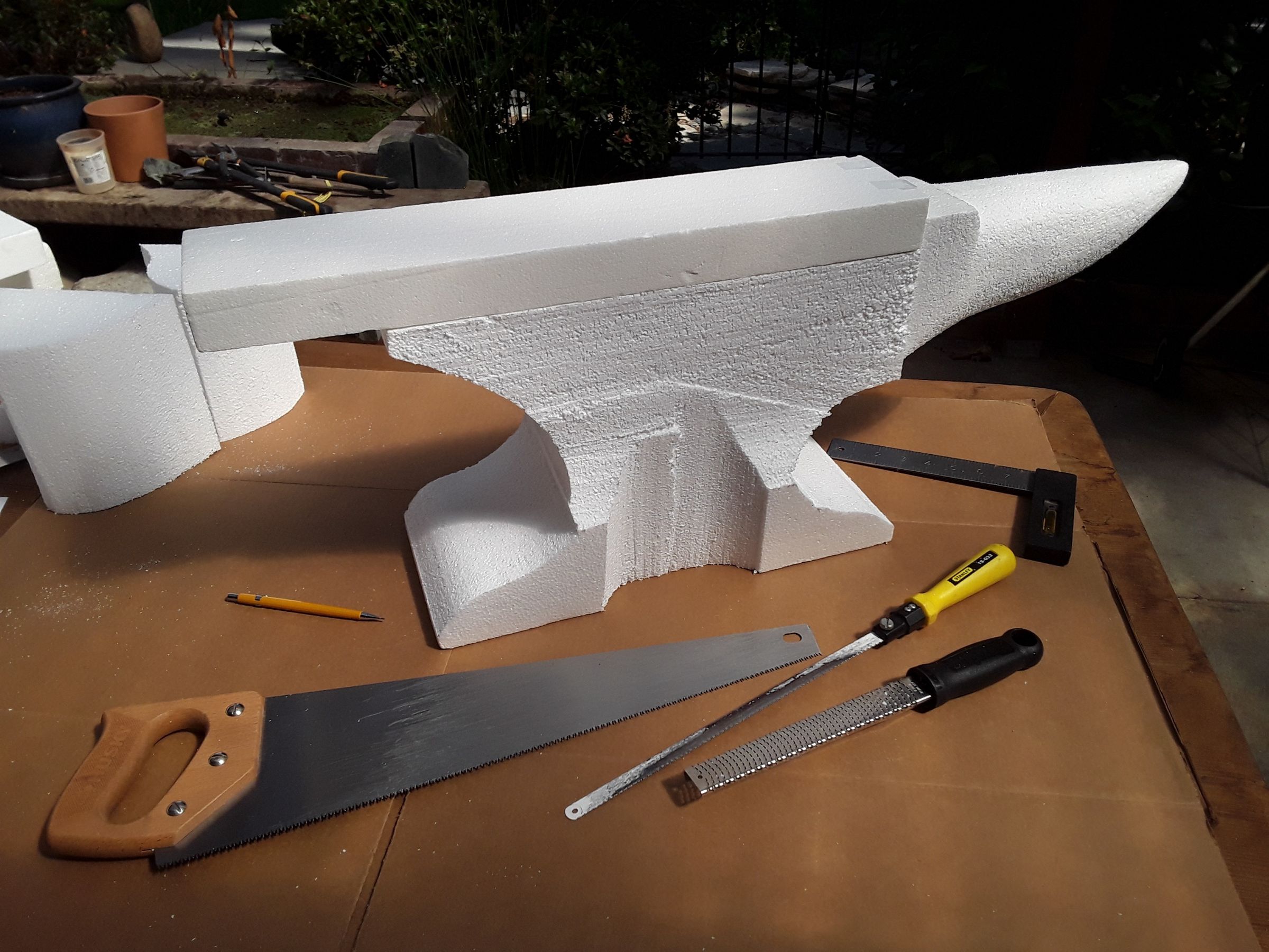 ACME Anvil Prop From Recycled Styrofoam : 6 Steps (with Pictures ...