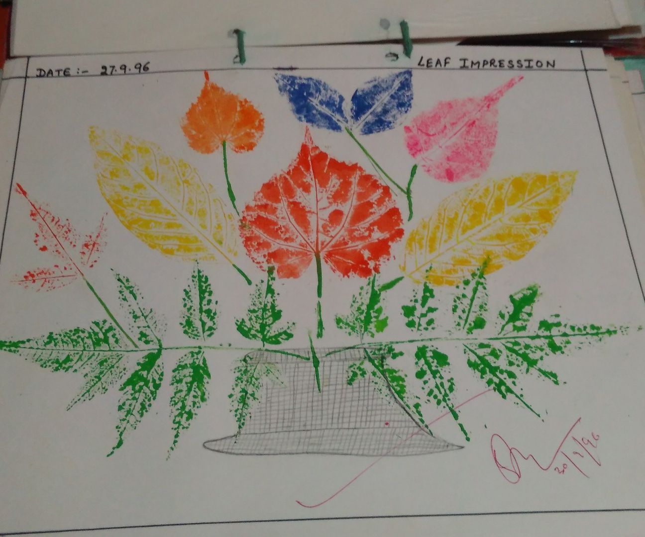 Leaf Impression Painting : 3 Steps - Instructables