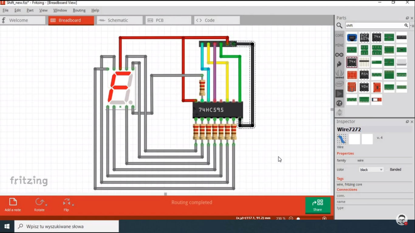 How to Use 74HC595 Shift Register With Arduino. Building Custom 7 Segment 1 Digit Display Module ...