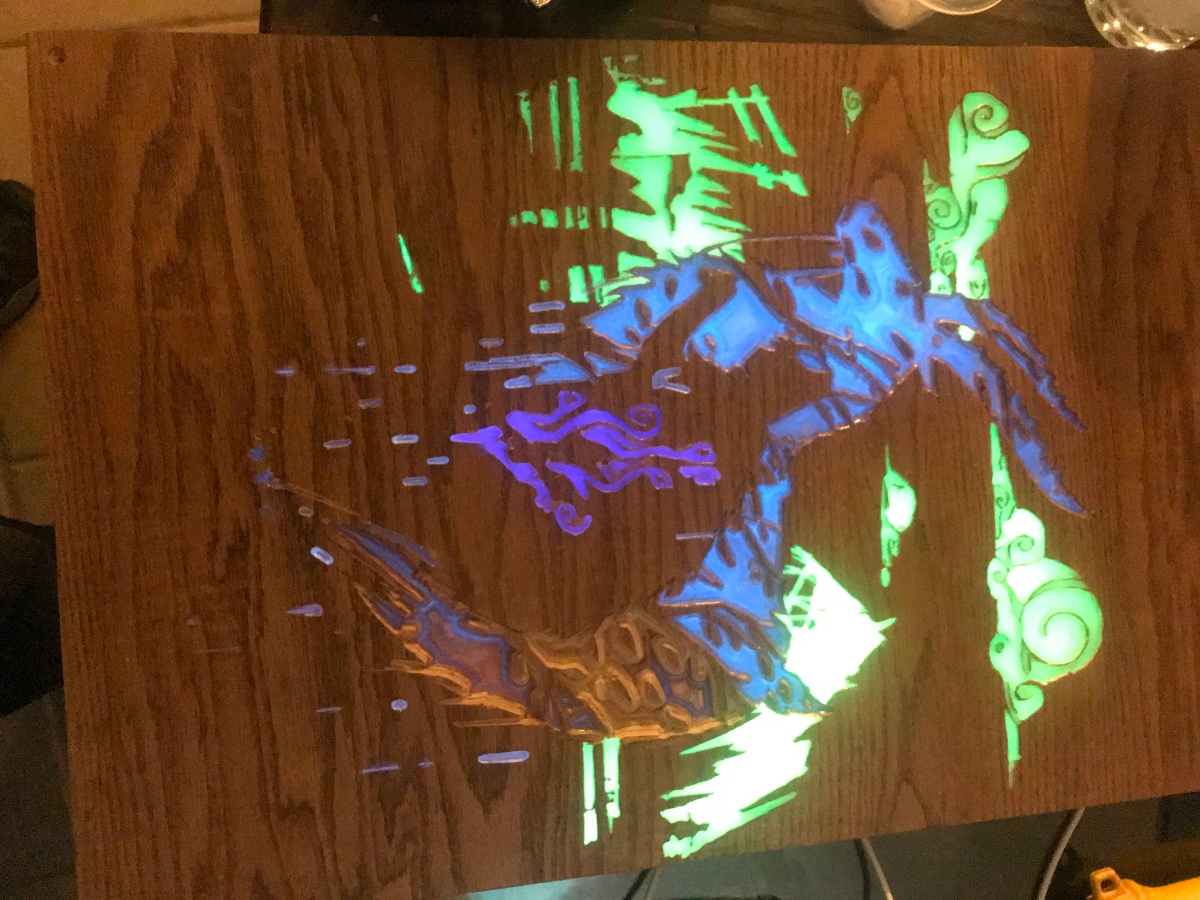 Multi-Colored Glow Resin Engraving With a CNC : 14 Steps - Instructables