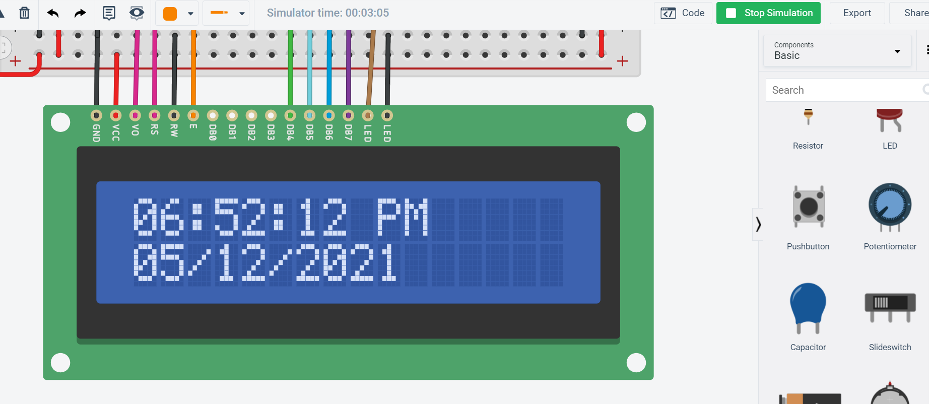 Digital Clock Using Tinkercad : 5 Steps - Instructables