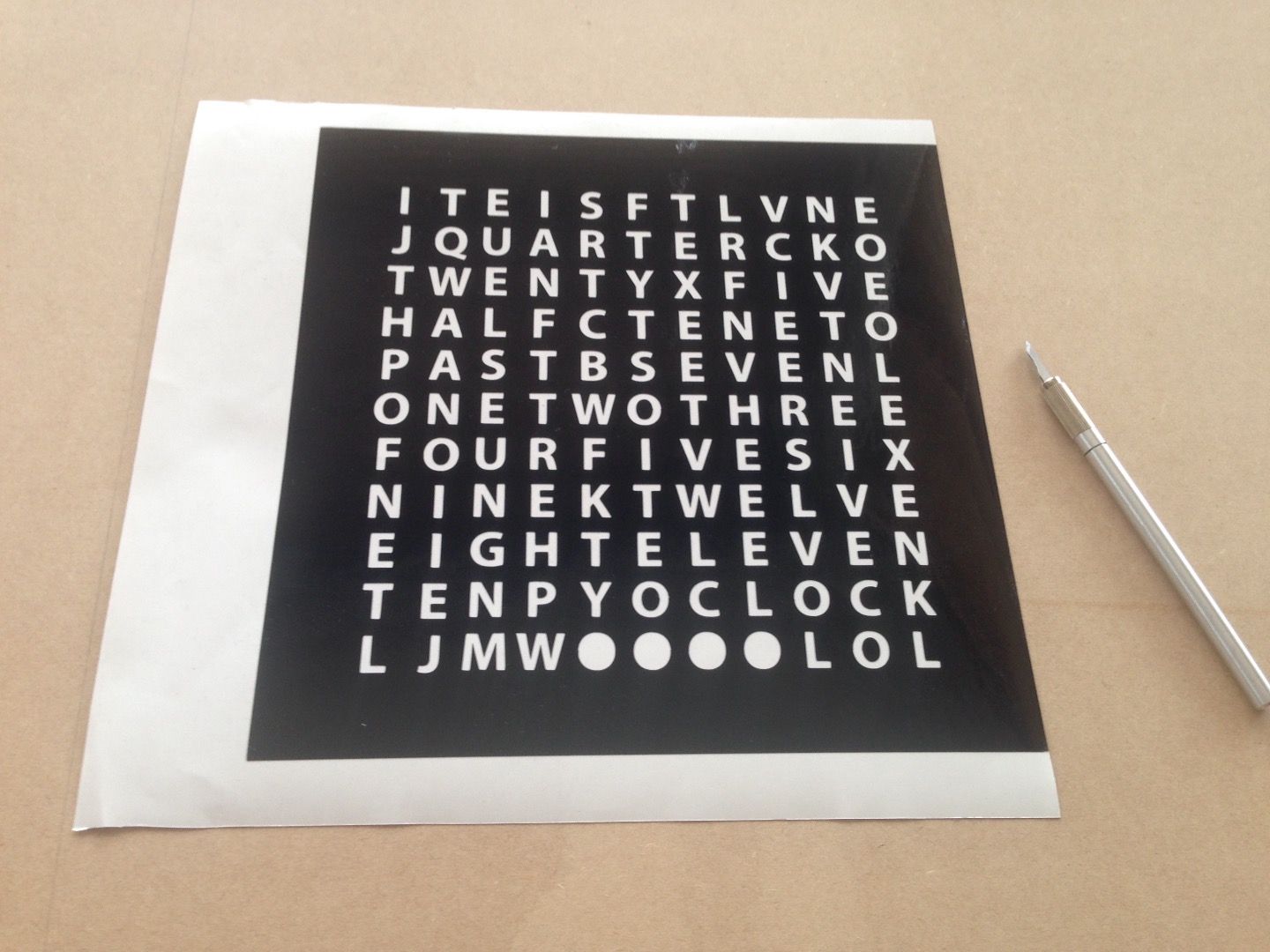 DIY Word Clock - in Seven Steps : 7 Steps - Instructables