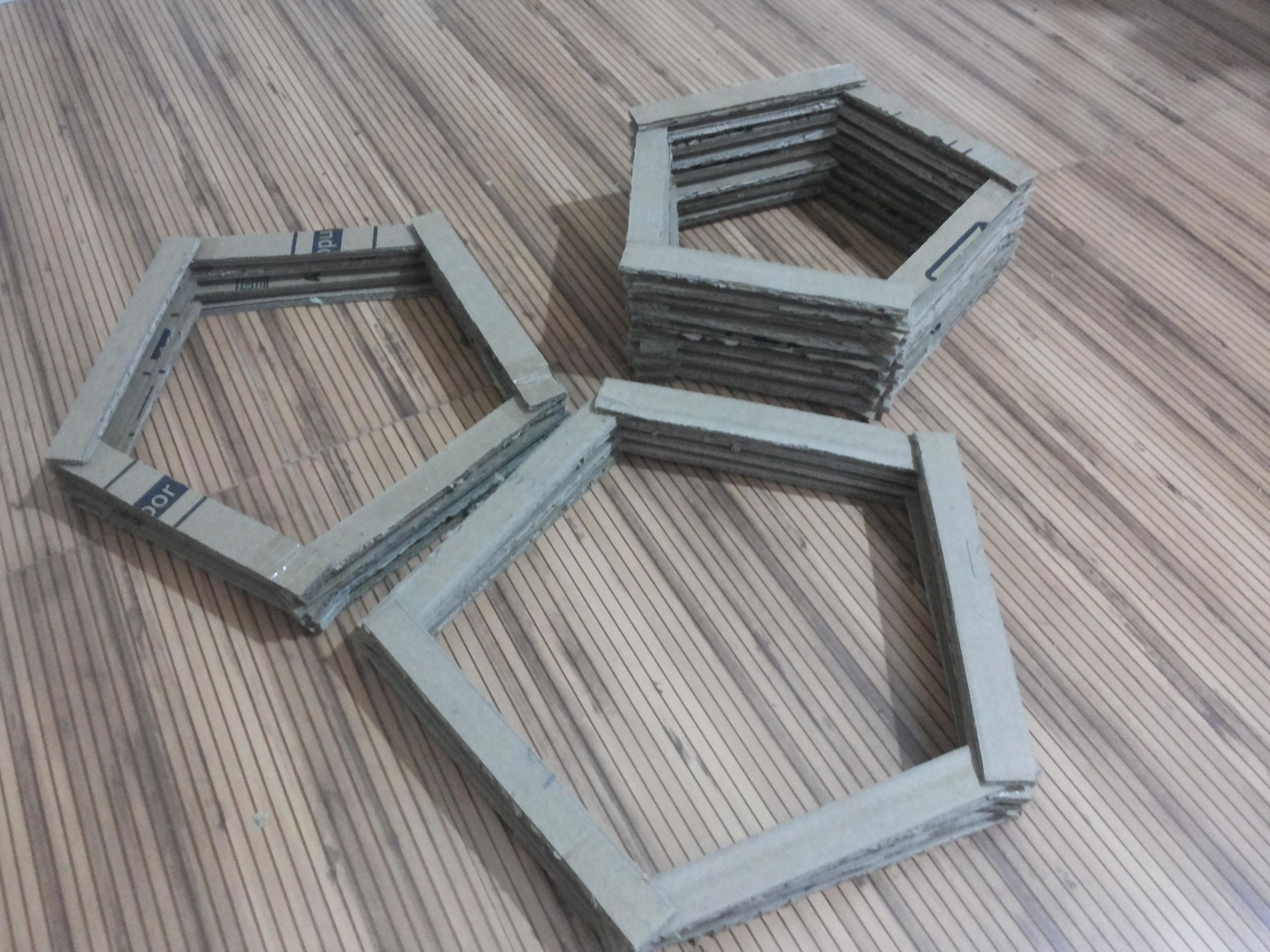 Cardboard Pentagon Table Lamp : 6 Steps (with Pictures) - Instructables