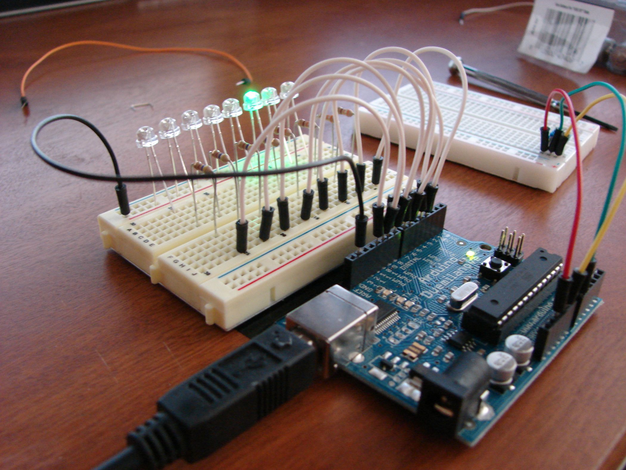 8-LED Larson Scanner With Arduino - Instructables