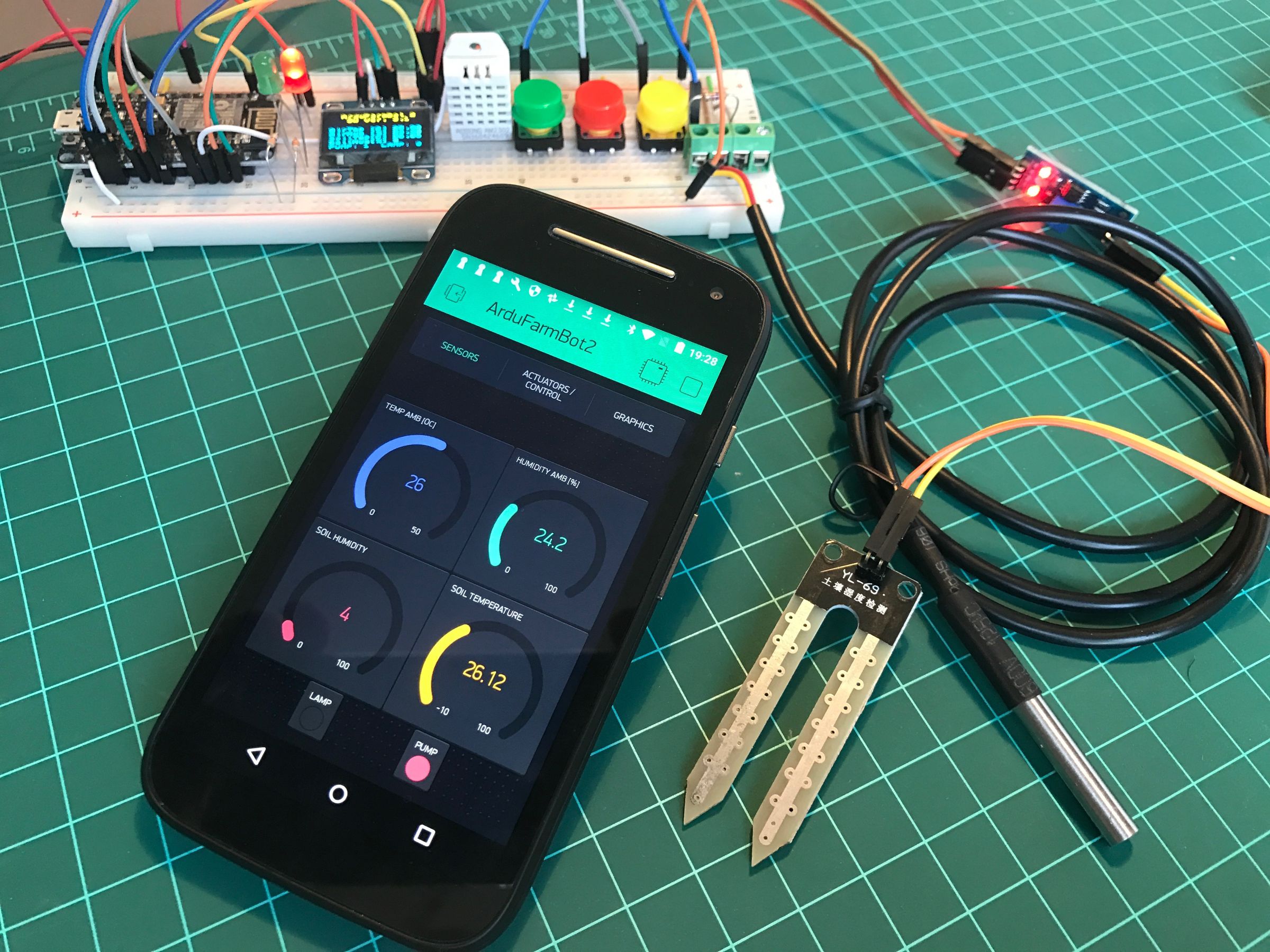 Automatic Gardening System With NodeMCU and Blynk, the "ArduFarmBot 2 ...