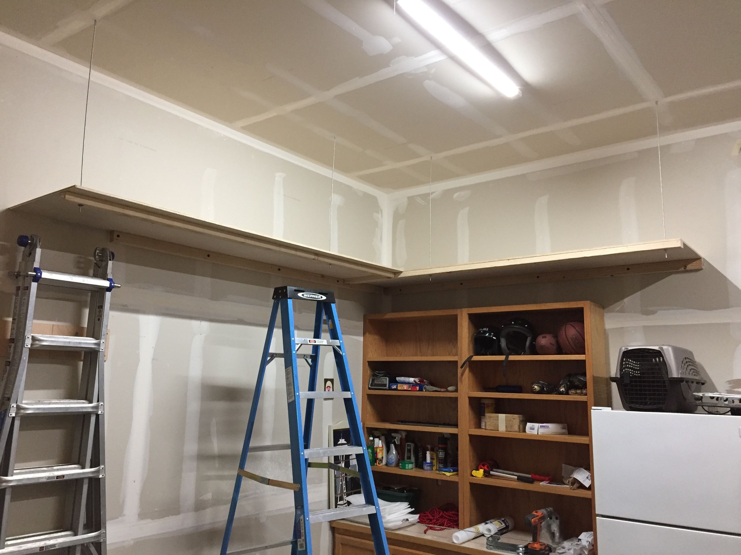 Overhead Garage Shelves : 12 Steps (with Pictures) - Instructables