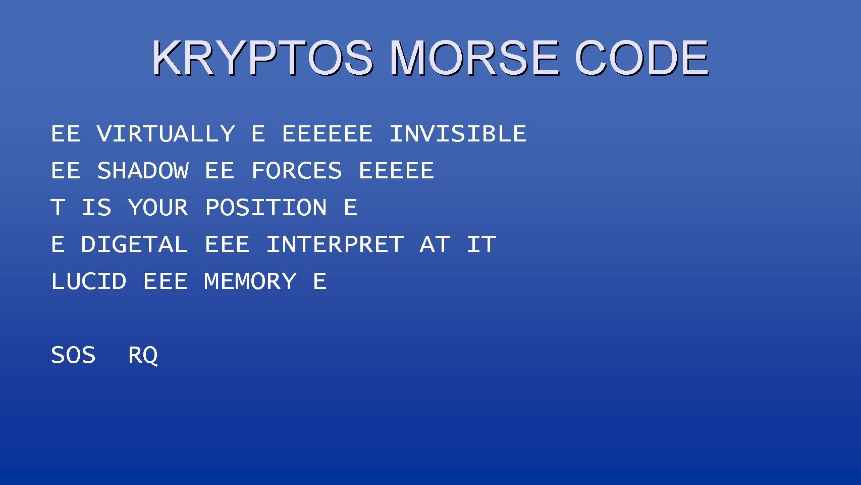 HOW TO SOLVE SANBORN'S KRYPTOS: PART 2 - PALIMPSEST : 10 Steps ...