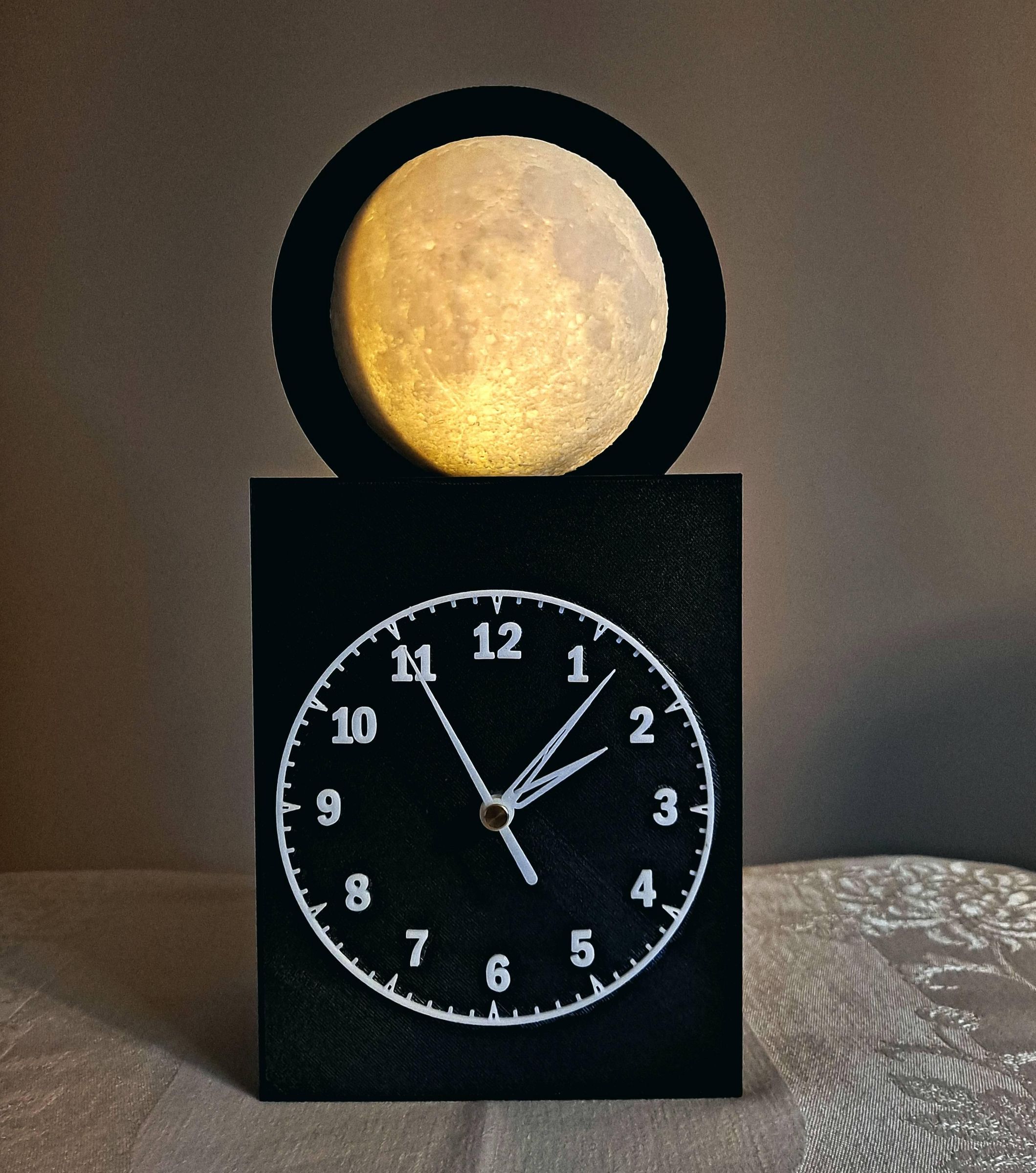 Lighted 3D Moon Phase Clock : 11 Steps (with Pictures) - Instructables