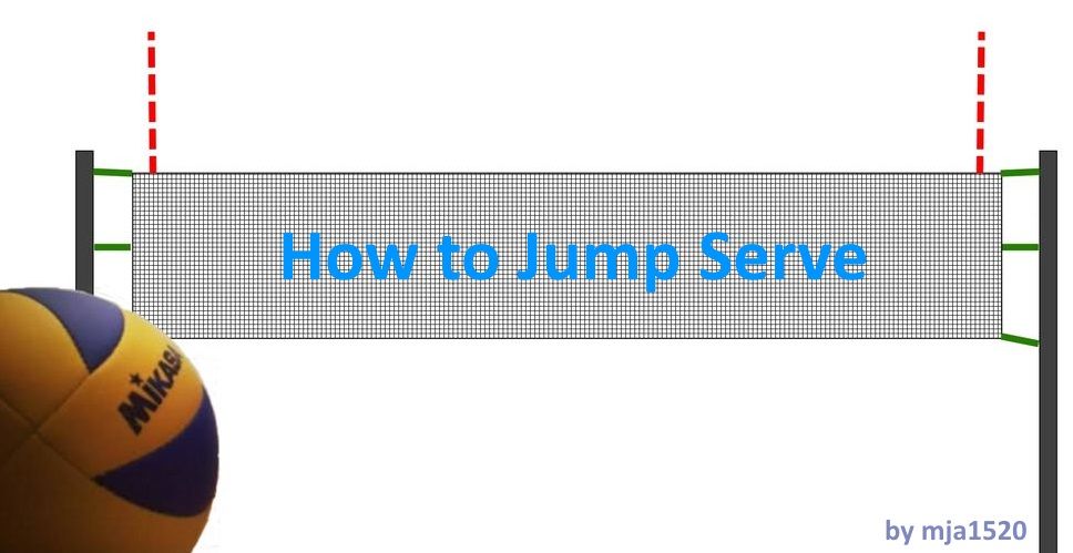 Jump Serving A Volleyball