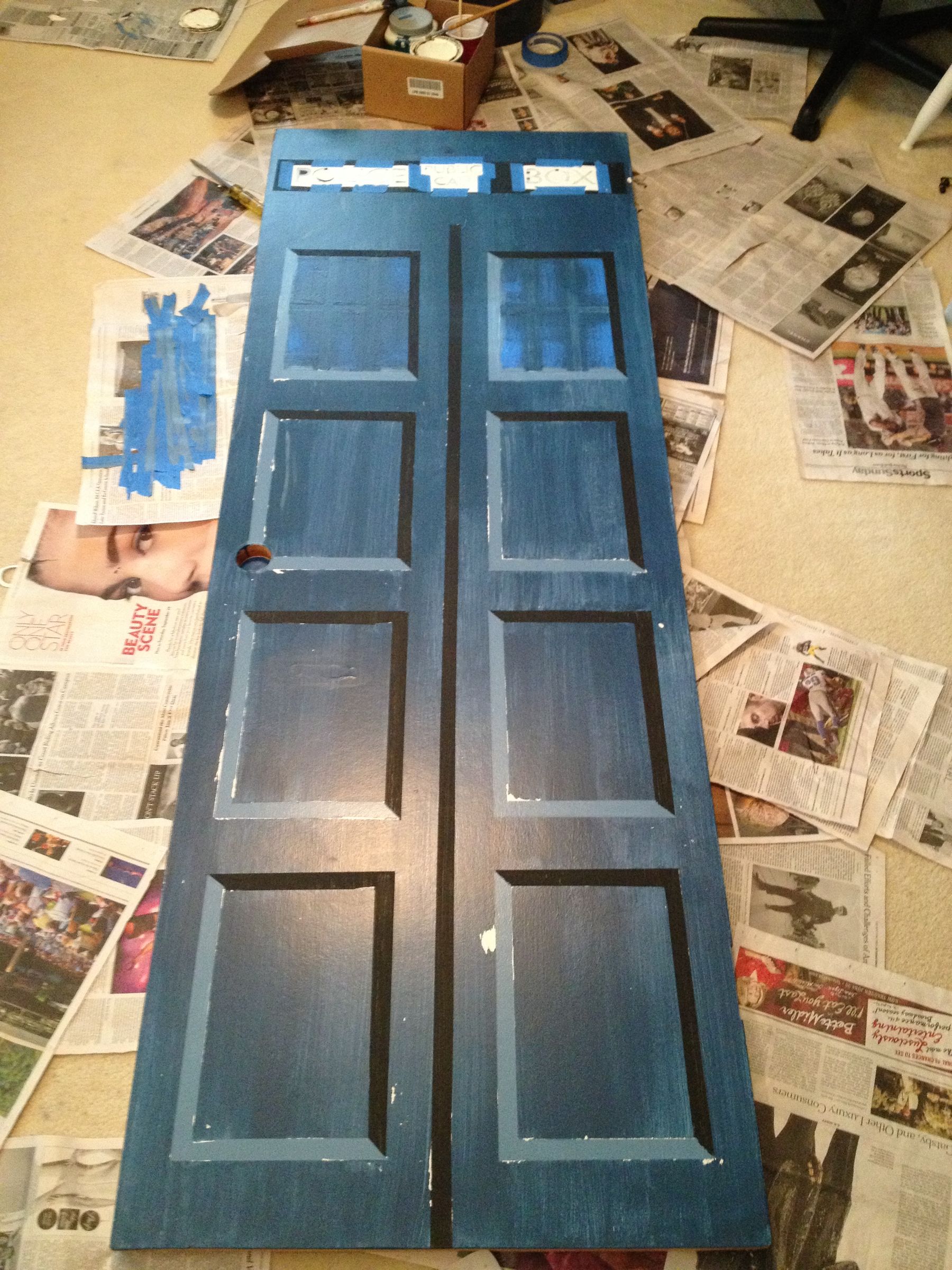 Make Your Own Tardis Door : 9 Steps (with Pictures) - Instructables