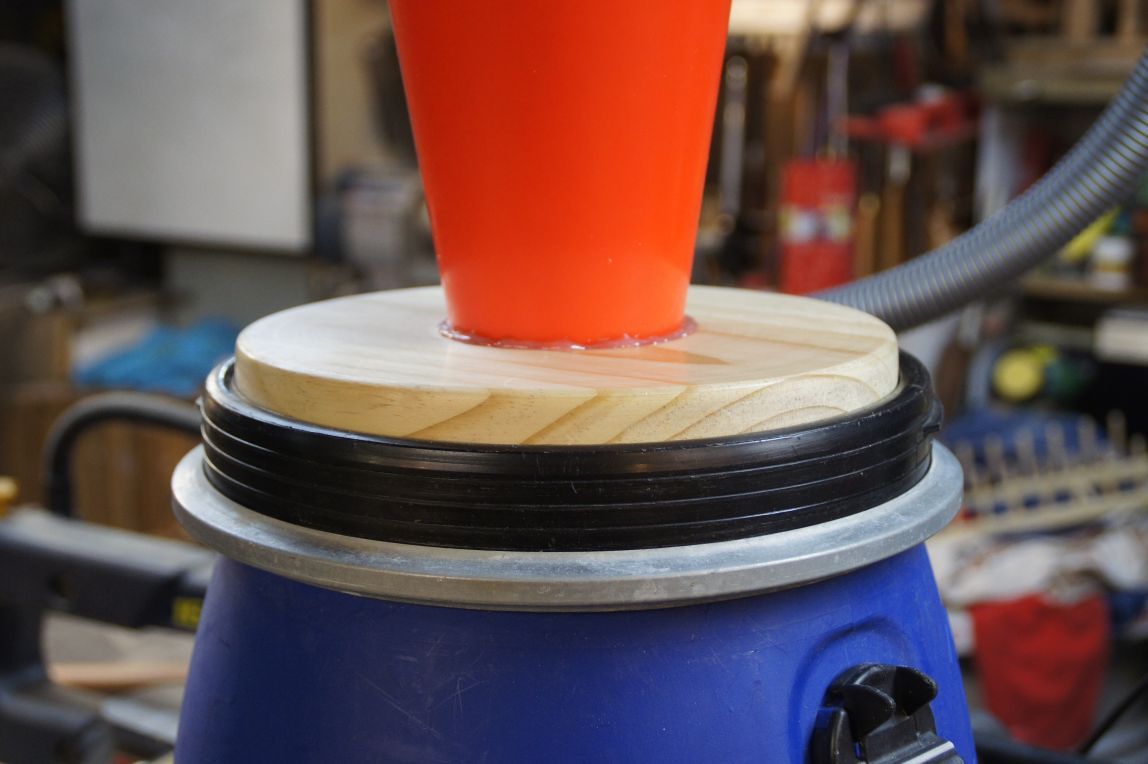 Dust Cyclone Made From a Traffic Cone : 4 Steps (with Pictures ...