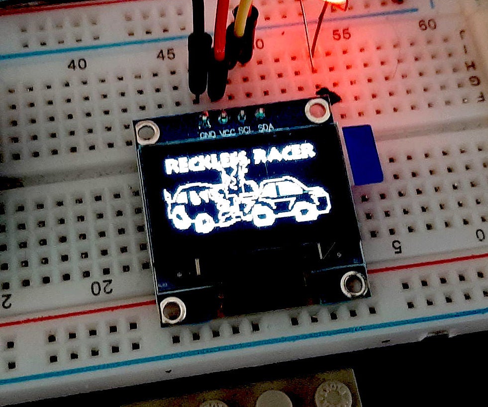 Reckless Racer Arduino Oled Game Adafruitgfx And Bitmaps Basics 6