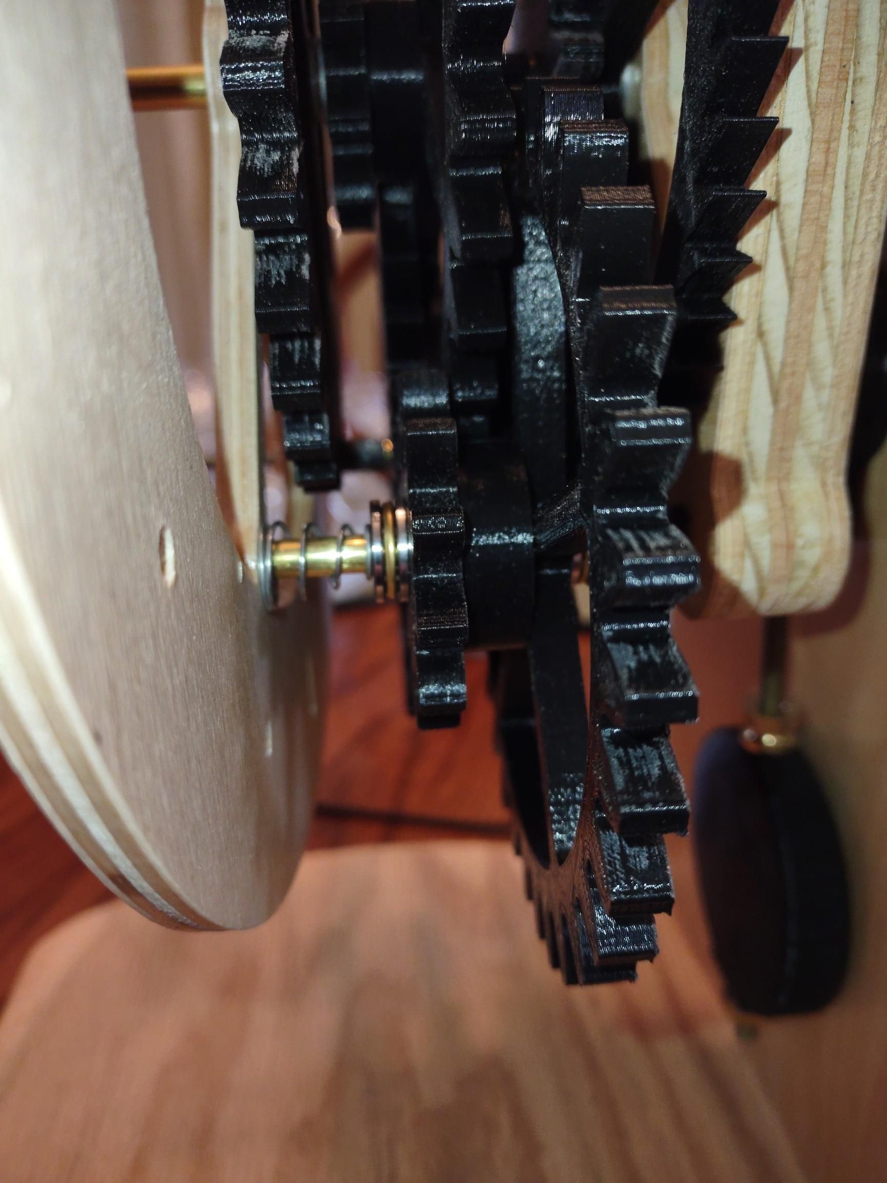 A Wood Gear Clock With a Unique Drive Mechanism : 34 Steps (with ...