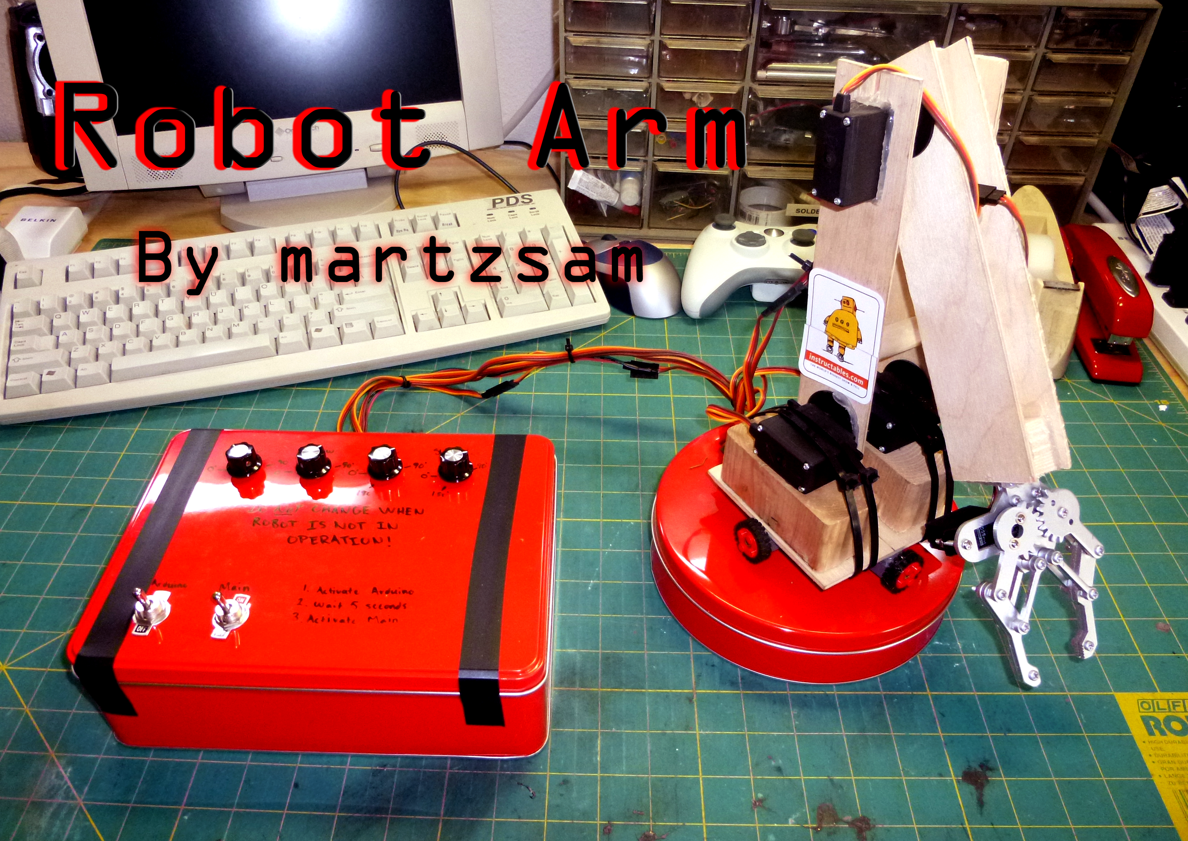easy and simple arduino robot arm DIY Project - Step-by-Step DIY ...
