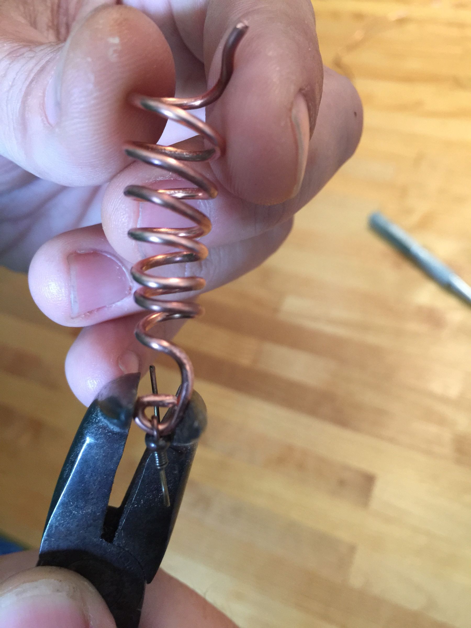 DIY Super Chic Copper Corkscrew Earrings : 3 Steps (with Pictures ...