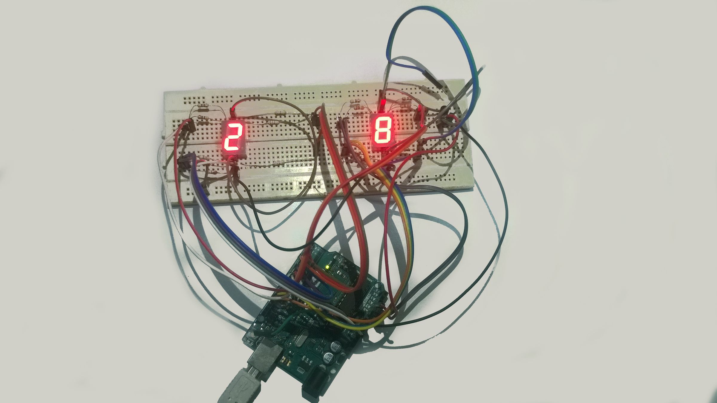 Simple Seven Segment Temperature Display Using Arduino : 6 Steps (with ...