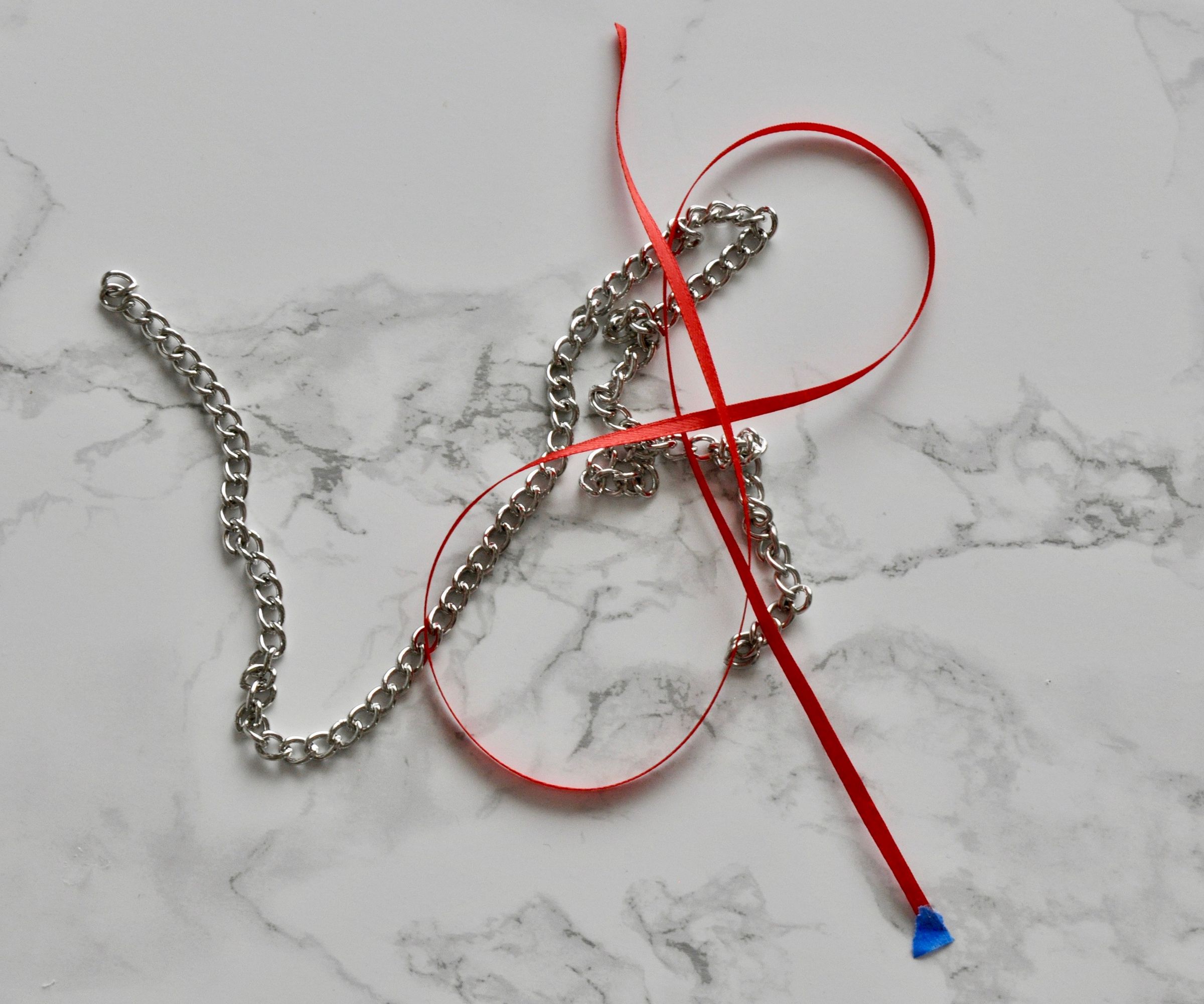 Ribbon Chain Necklace : 7 Steps (with Pictures) - Instructables