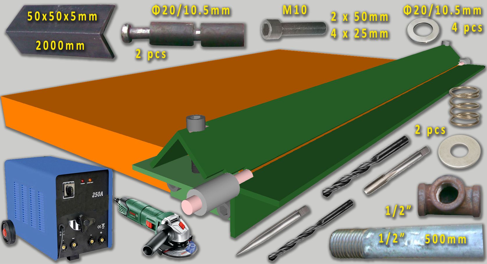 DIY Sheet Metal Bender Brake : 10 Steps (with Pictures) - Instructables