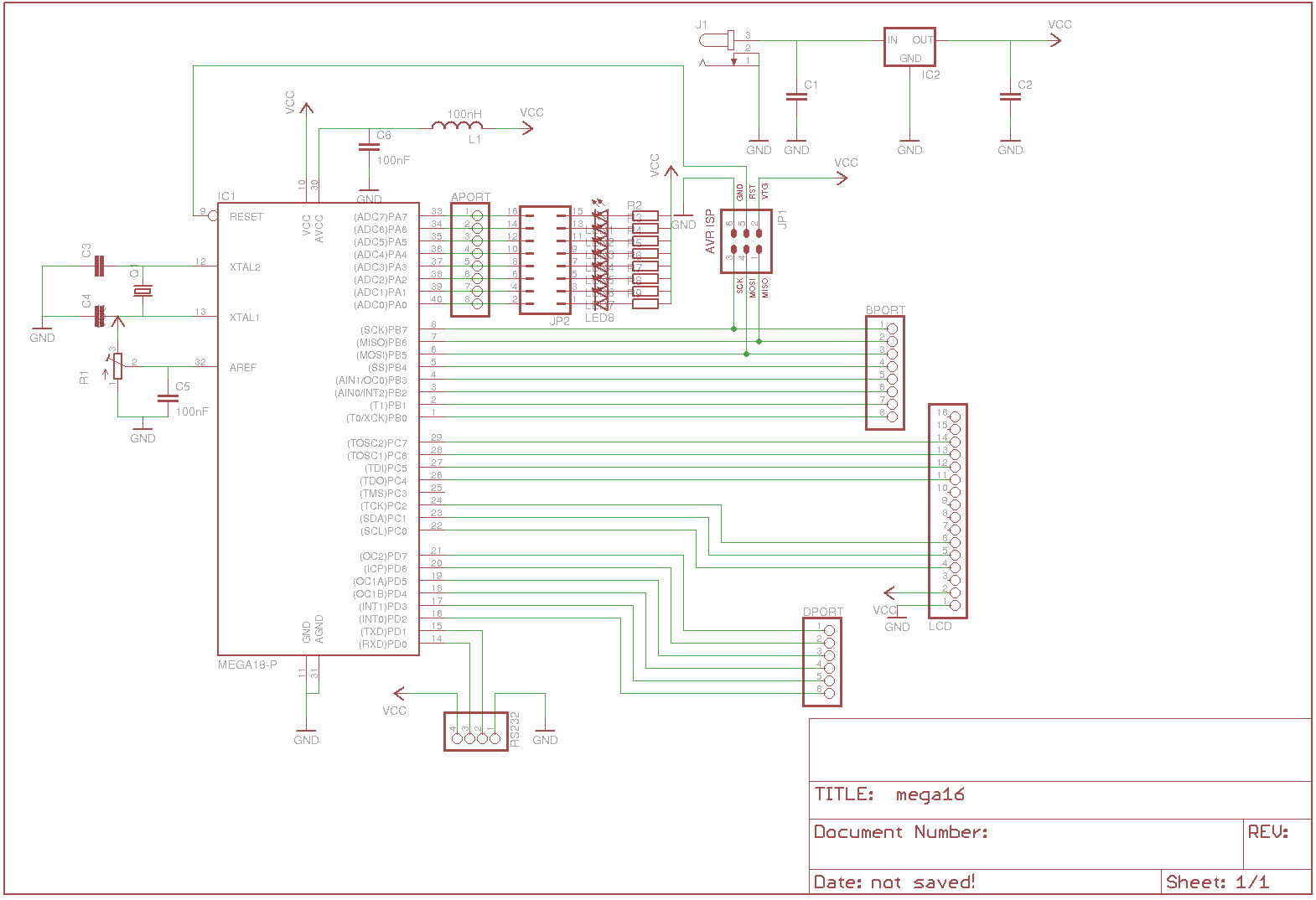 Atmega16/32 Development Board With LCD : 8 Steps - Instructables