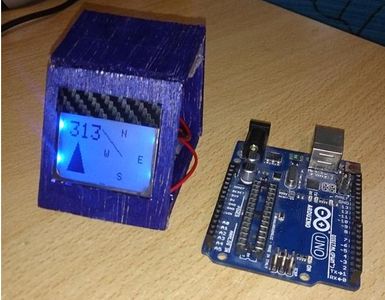 Arduino Digital Magnetic Compass (HMC5883L - 2 Display Modes) : 4 Steps ...