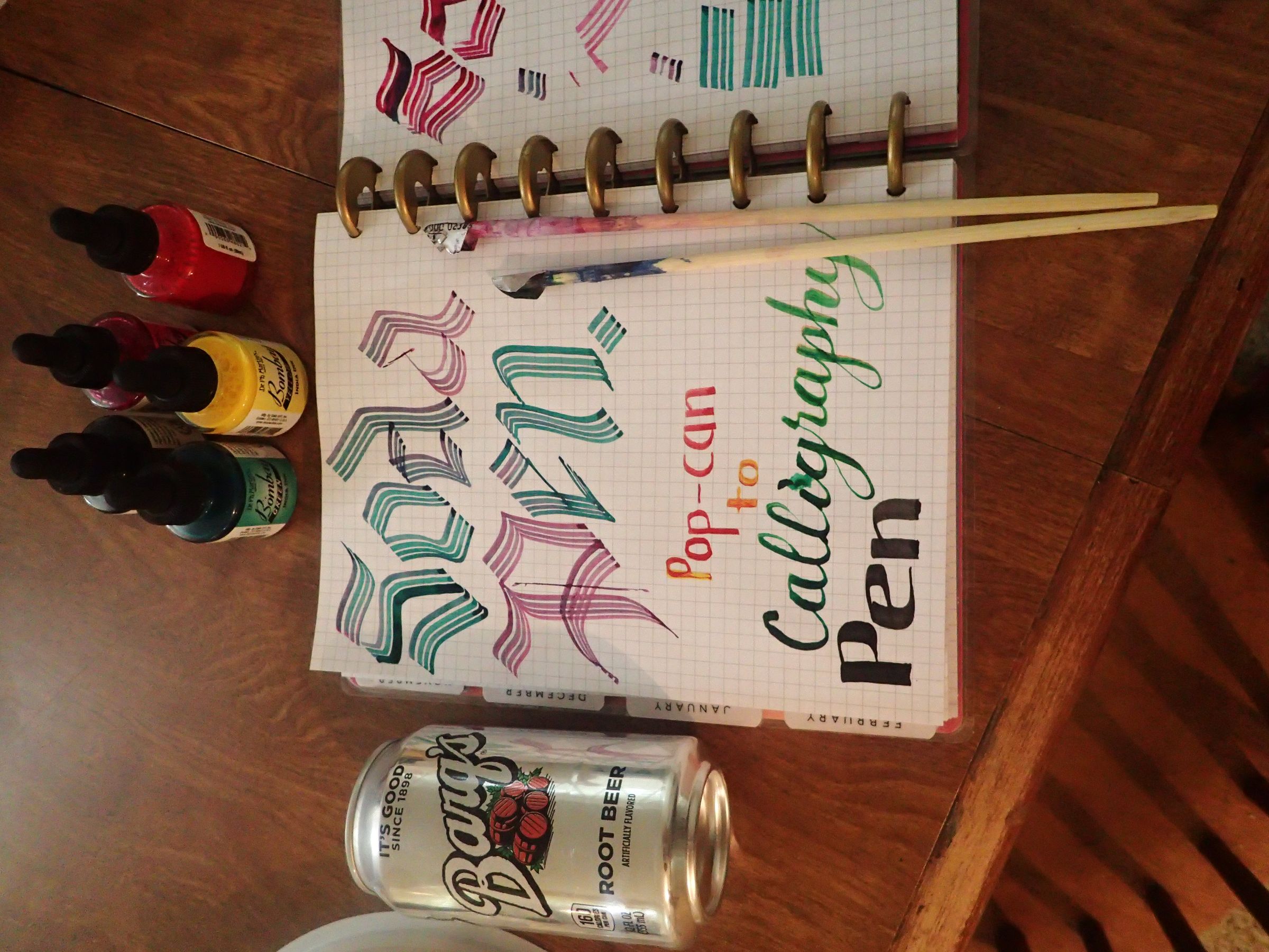 Pop-Can Calligraphy Pens : 5 Steps - Instructables