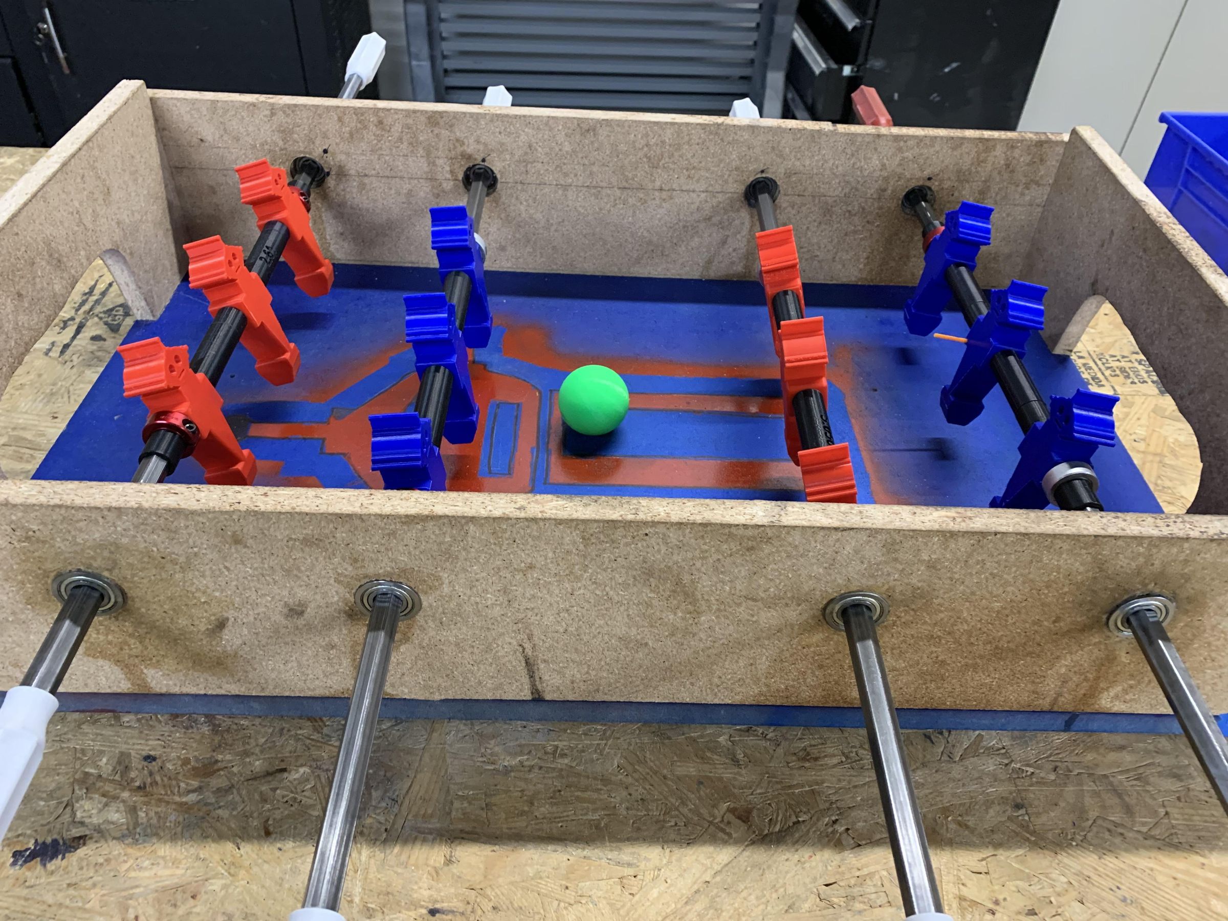 Tabletop Foosball Table Using Hex Shafts : 15 Steps - Instructables