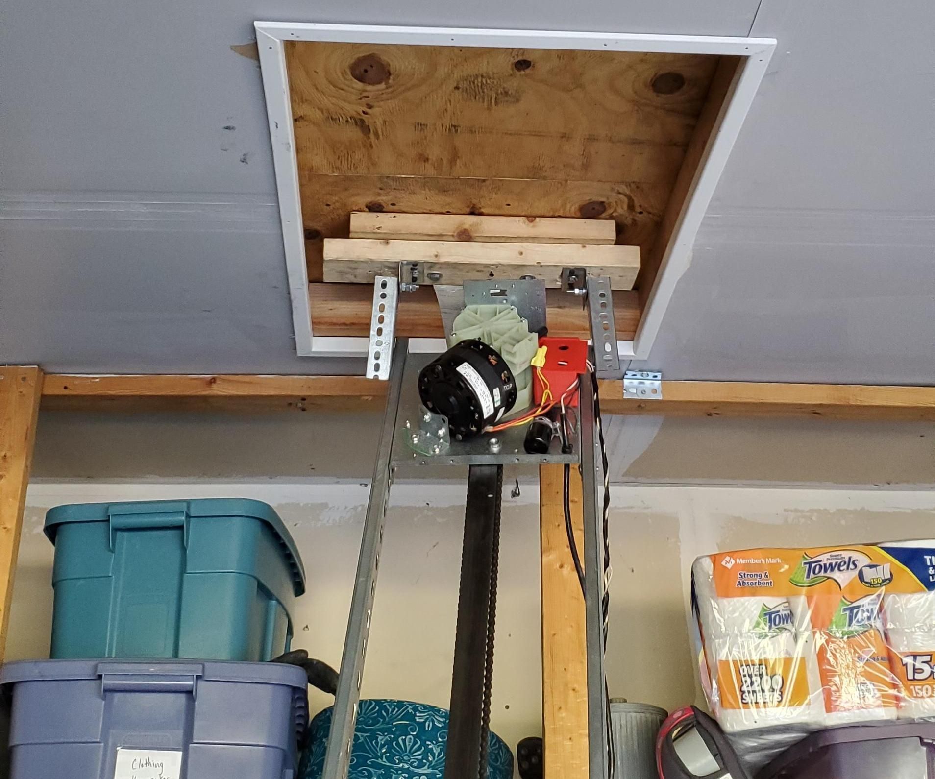 Attic Elevator Using Garage Door Opener : 7 Steps - Instructables