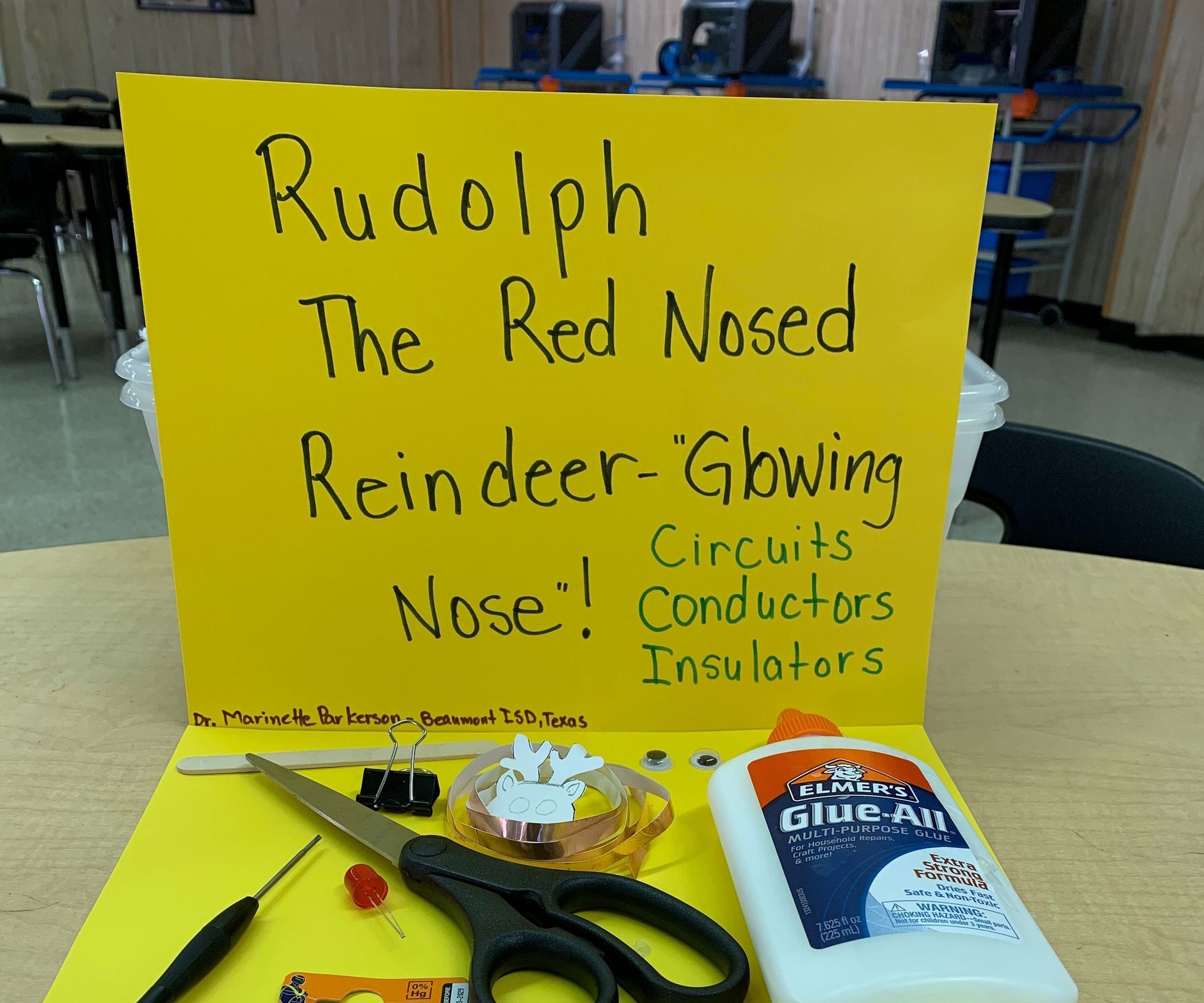 Rudolph the Red Nosed Reindeer- Glowing Nose : 6 Steps - Instructables