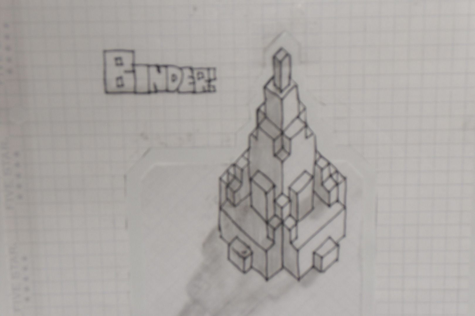 3D Building Papercraft With Grid Paper!! : 7 Steps (with Pictures ...