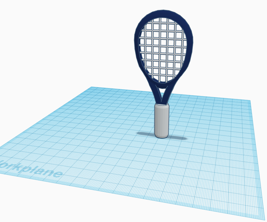 How to Make a Tennis Racket on Tinkercad (Instructable) : 18 Steps ...