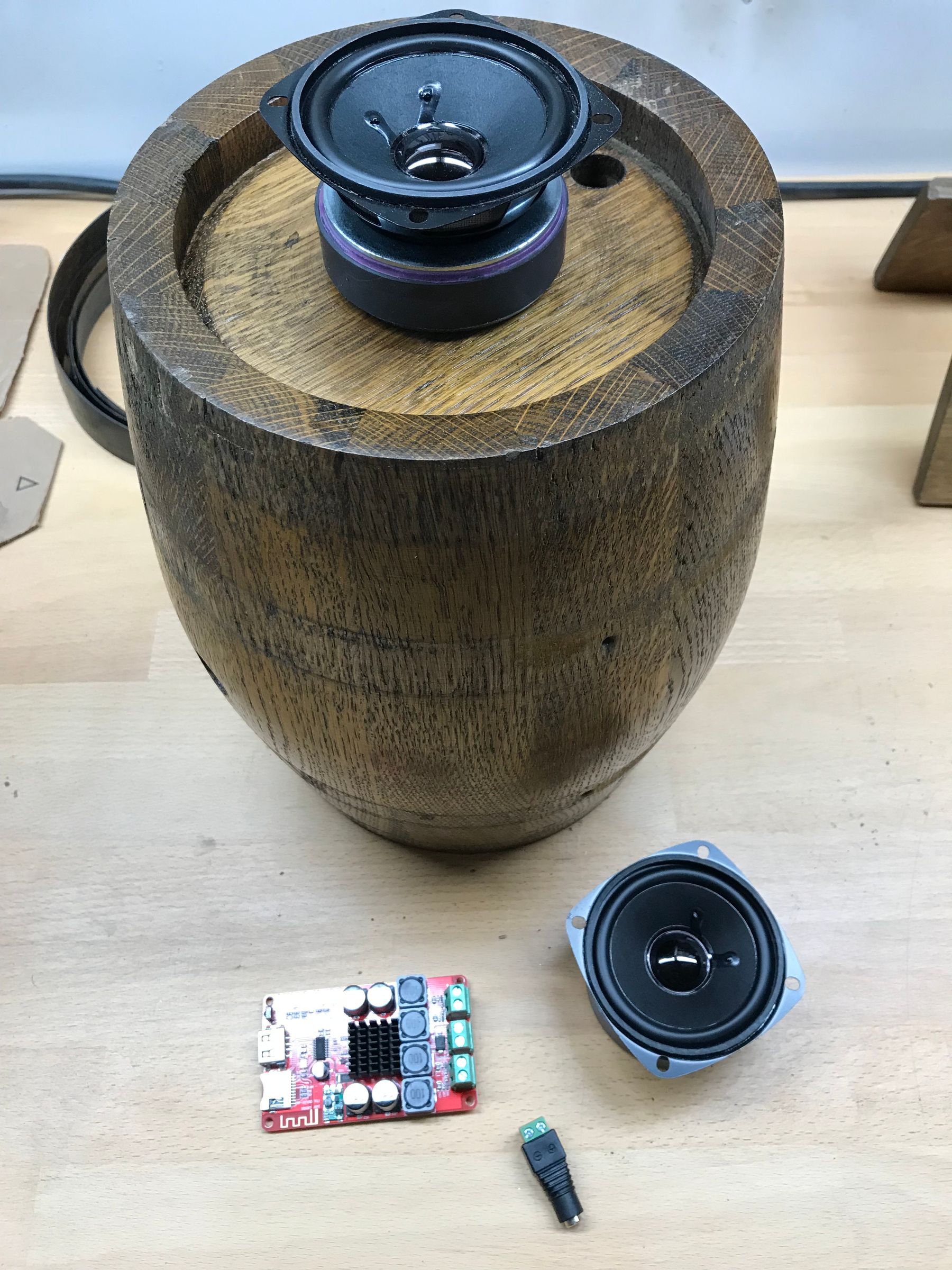 Small Wine Barrel Bluetooth Speaker : 7 Steps (with Pictures) - Instructables